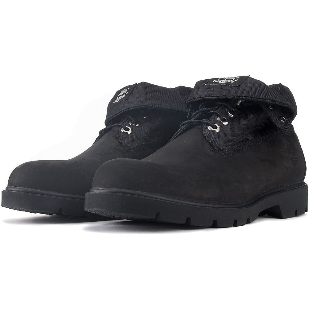 Timberland Roll-Top Mens Black Boot | Shiekh Shoes