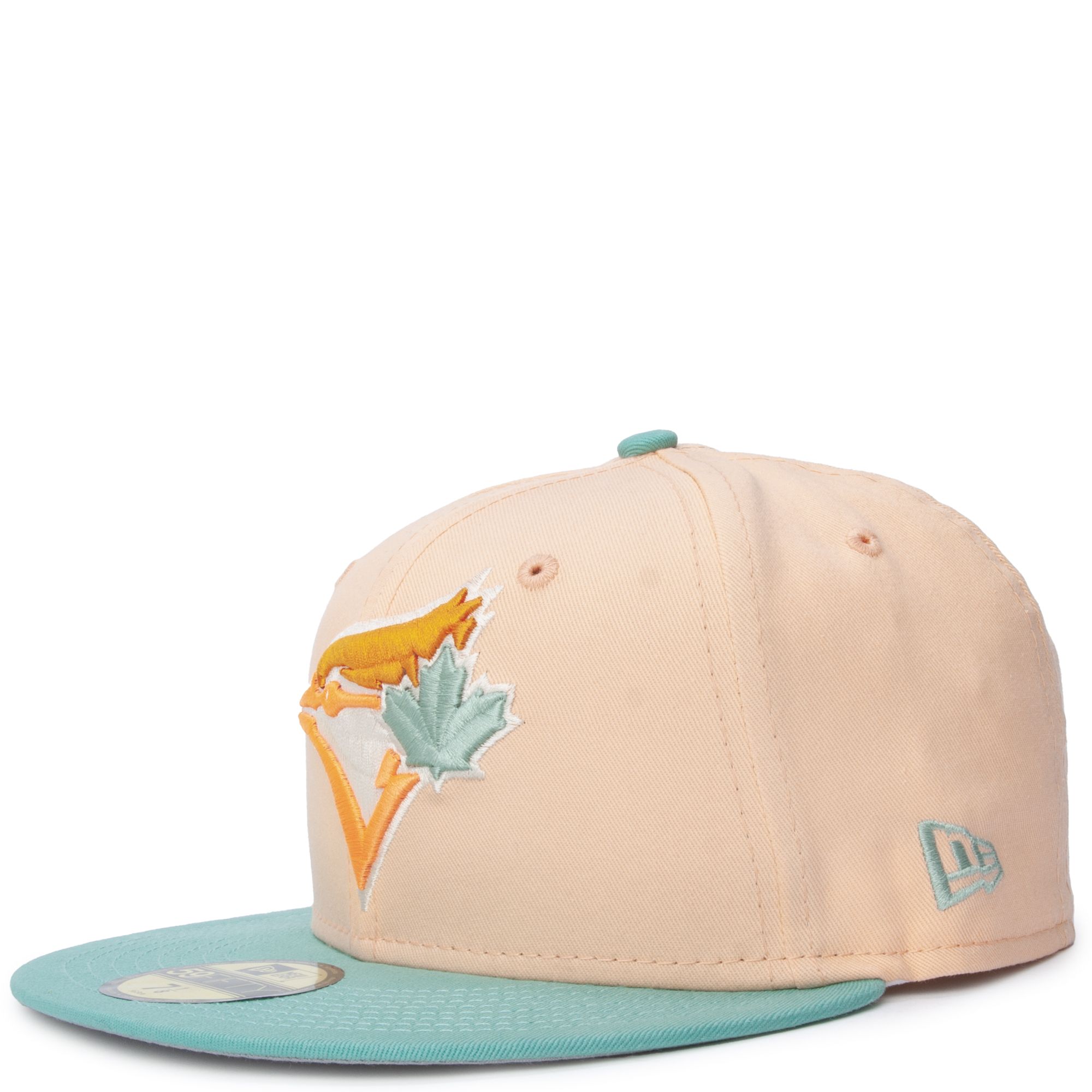 NEW ERA CAPS Toronto Blue Jays Peach Mint 59FIFTY Fitted Hat 70725295 ...