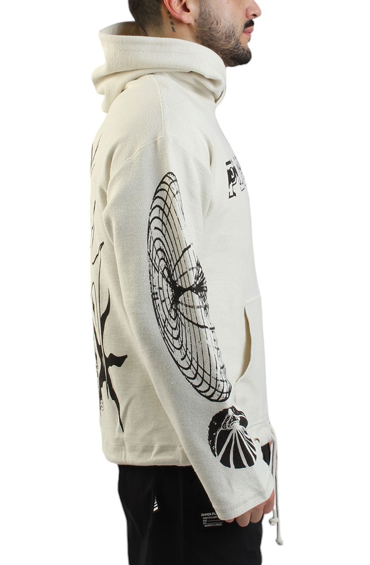 PAPER PLANES Asterisk Reverse Terry Hoodie 300294 - Shiekh