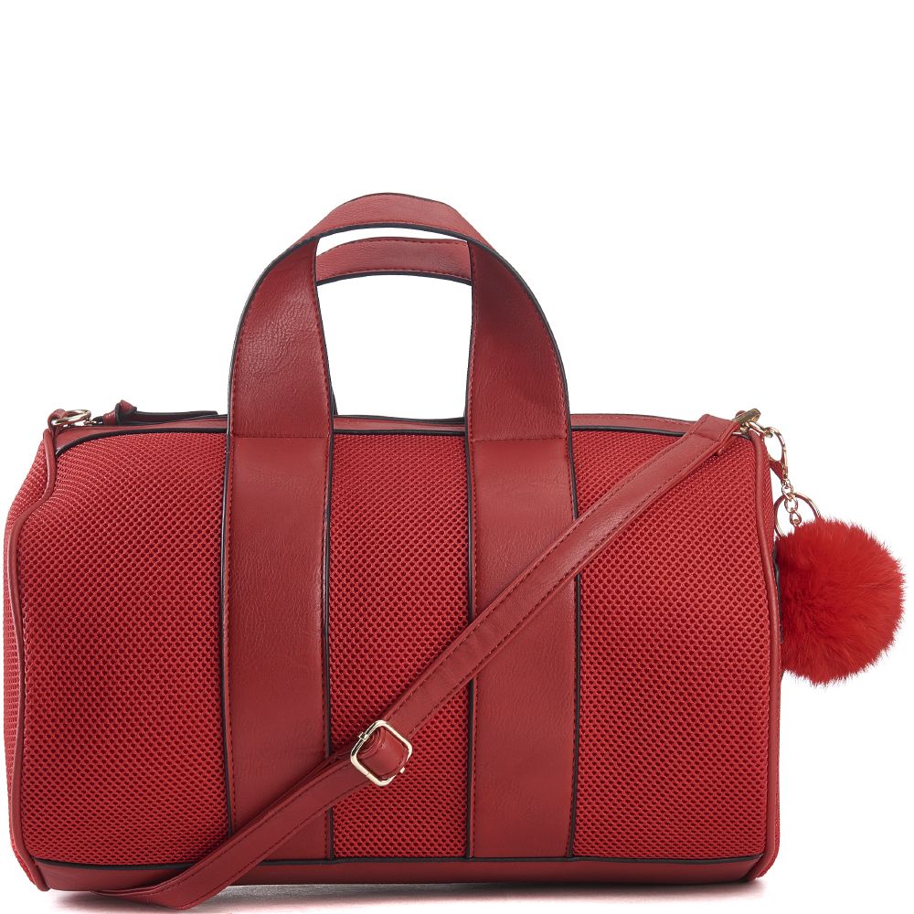 YOKI Women's Trim Mesh Duffle Bag KMC529B-S/RED - Shiekh