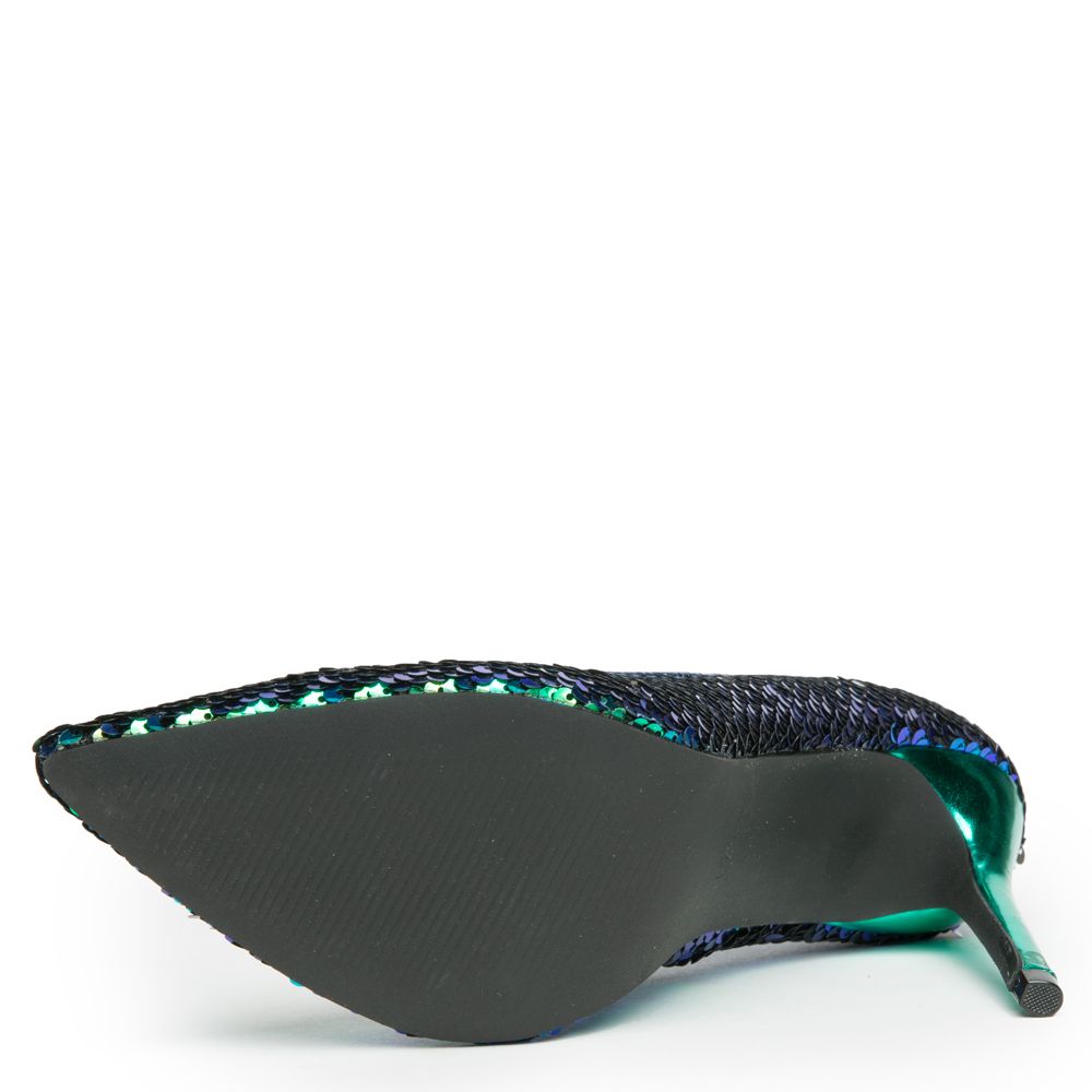 CAPE ROBBIN Kitana-45 Women's Sequence High Heel KITANA-45/MERMAID - Shiekh