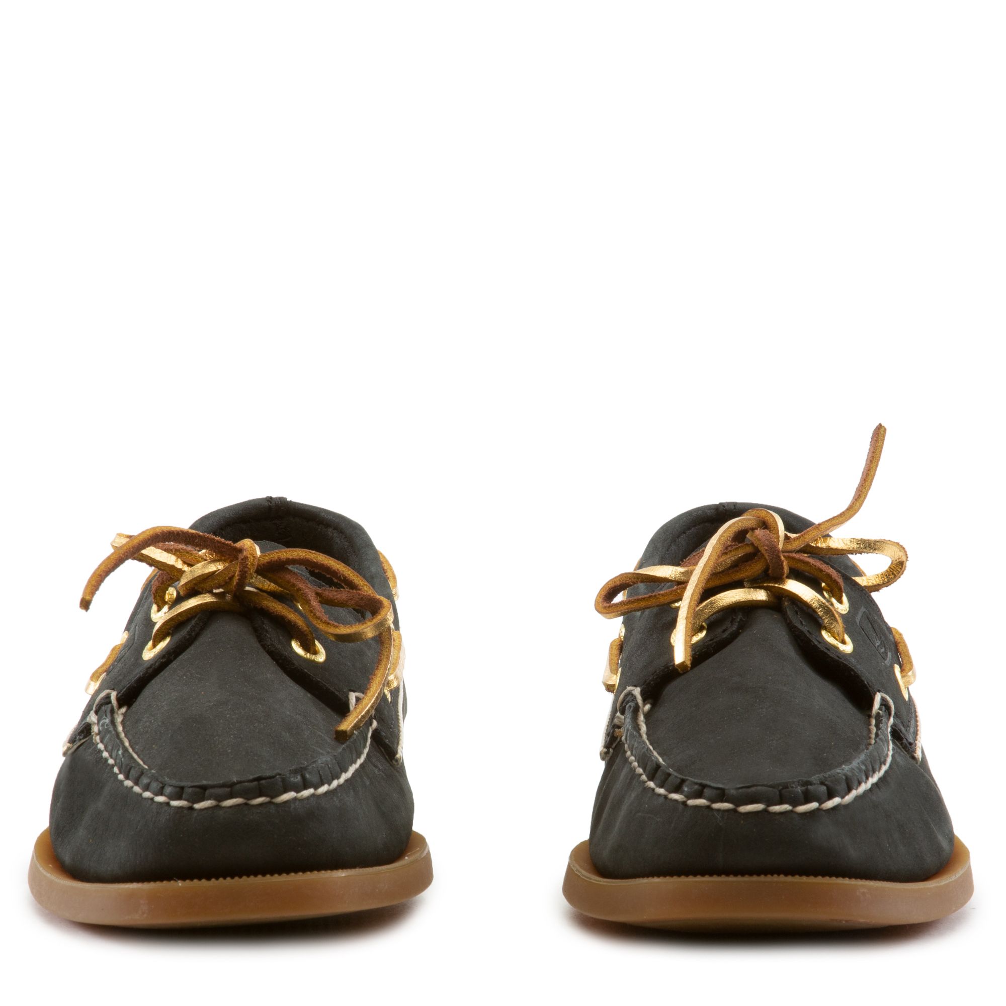 SPERRY TOP-SIDER Sperry Topsider A/O Black Gold Piping Boat Shoe ...