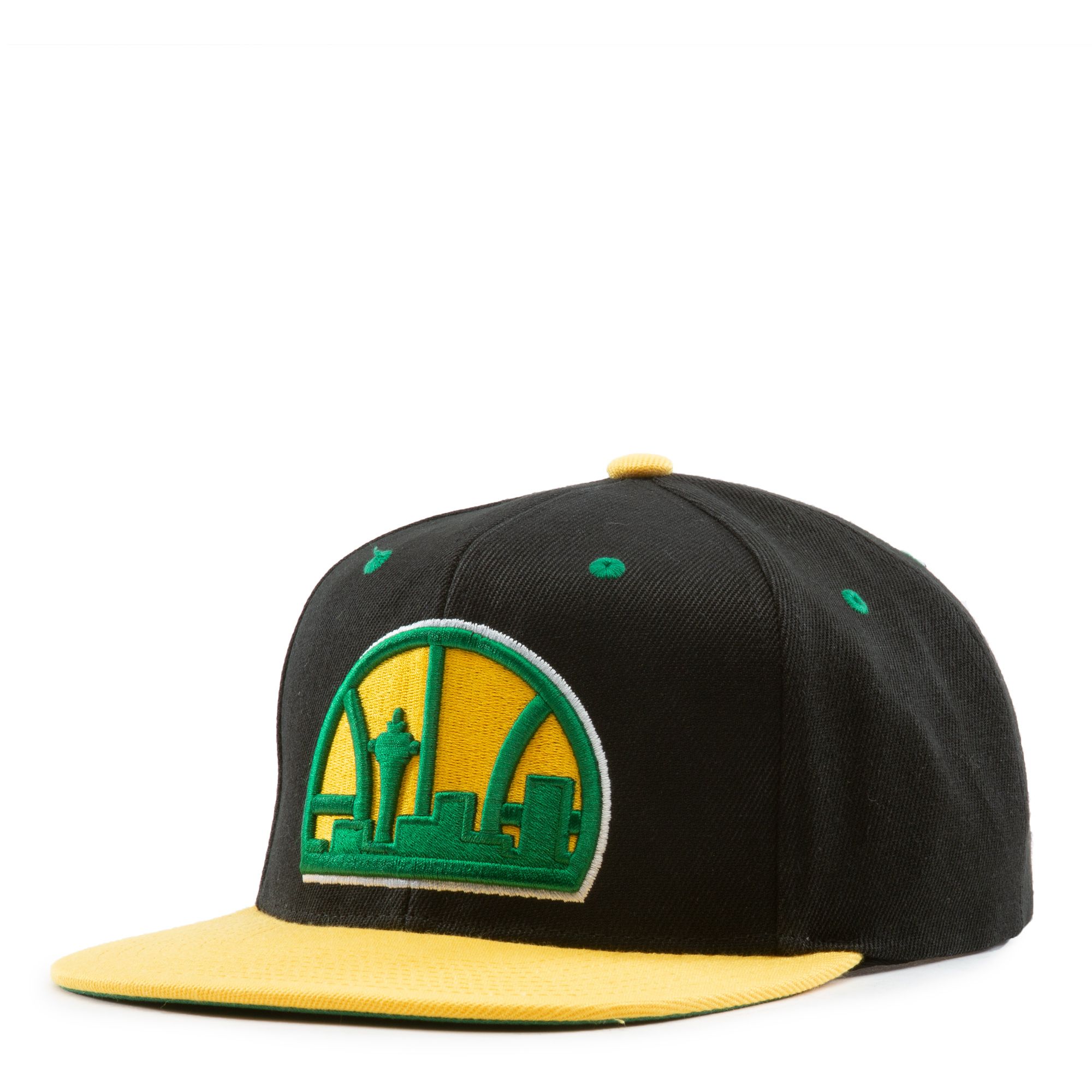 MITCHELL AND NESS Seattle Supersonics Snapback 6HSSJS19207-SSUBKYW - Shiekh