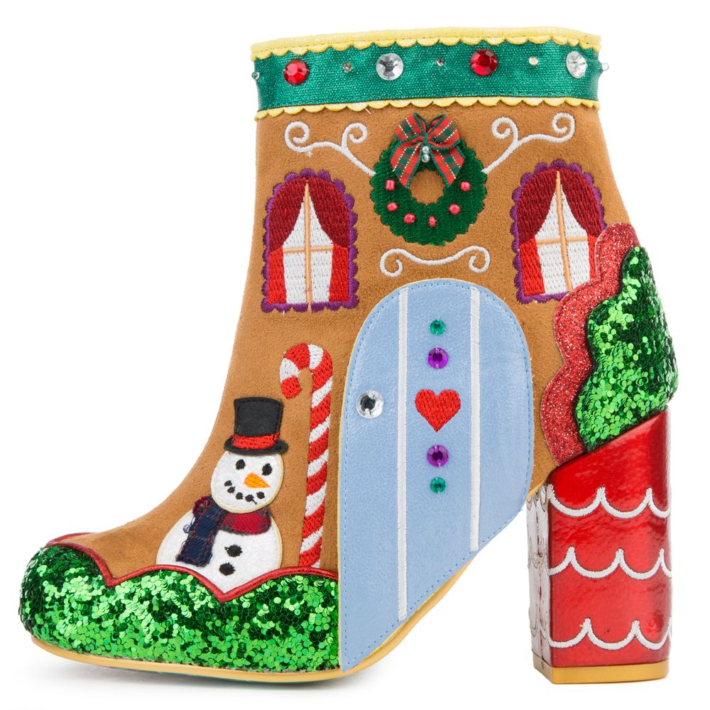 IRREGULAR CHOICE Women's Gingerbread House Ankle Boots 4404-06A - Shiekh