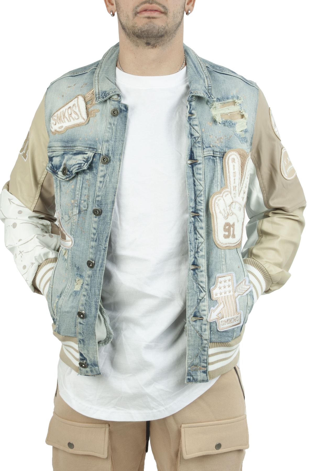 SMOKE RISE Alpine Denim Jacket JJ22645-ALP - Shiekh