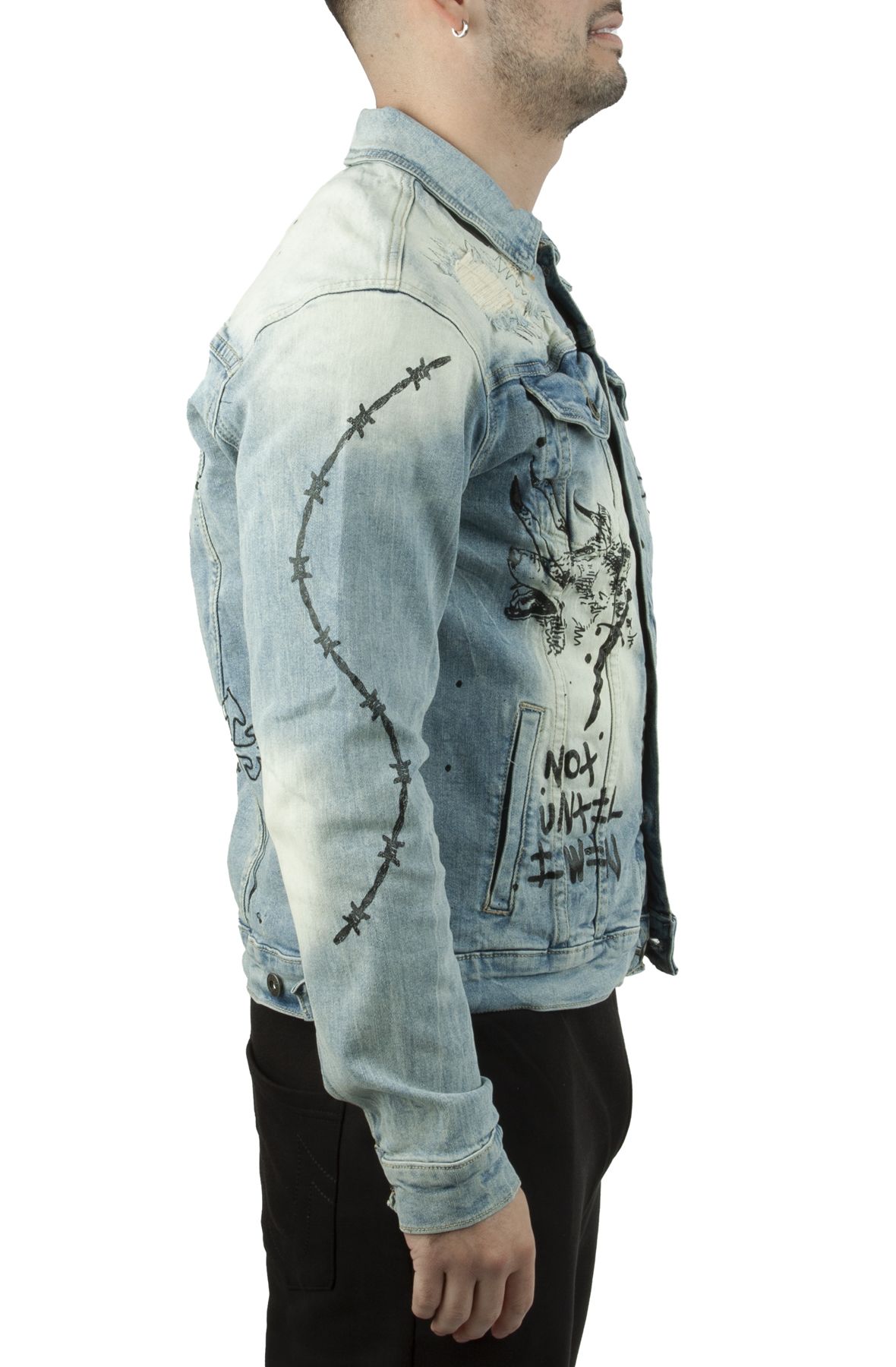 SMOKE RISE Razor Wire Jacket JJ22229-BLU - Shiekh