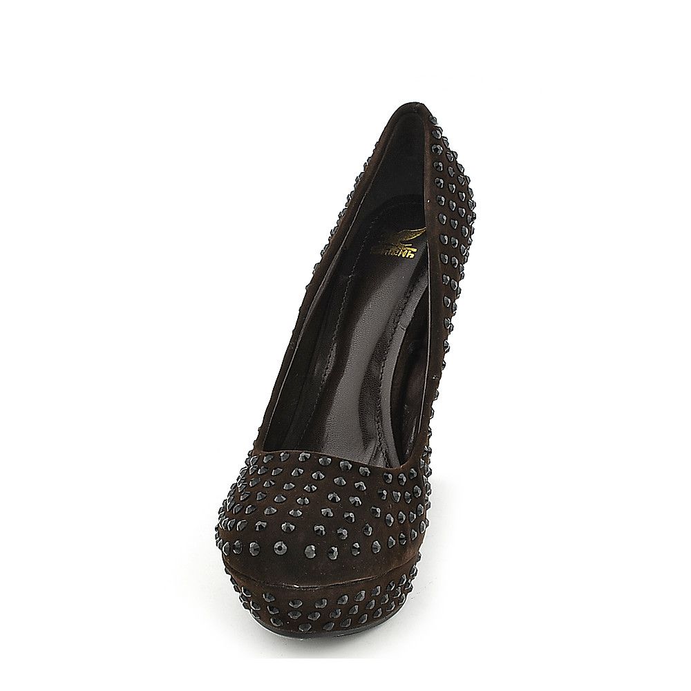 POSH 022 Studded Wedges 022/BRWN/BLK - Shiekh