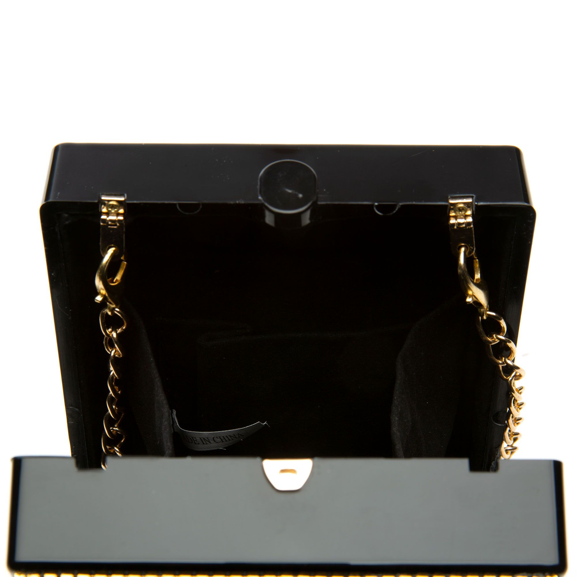 H&D ACCESSORIES, INC Acrylic Box Clutch HPC5171-BLK - Shiekh
