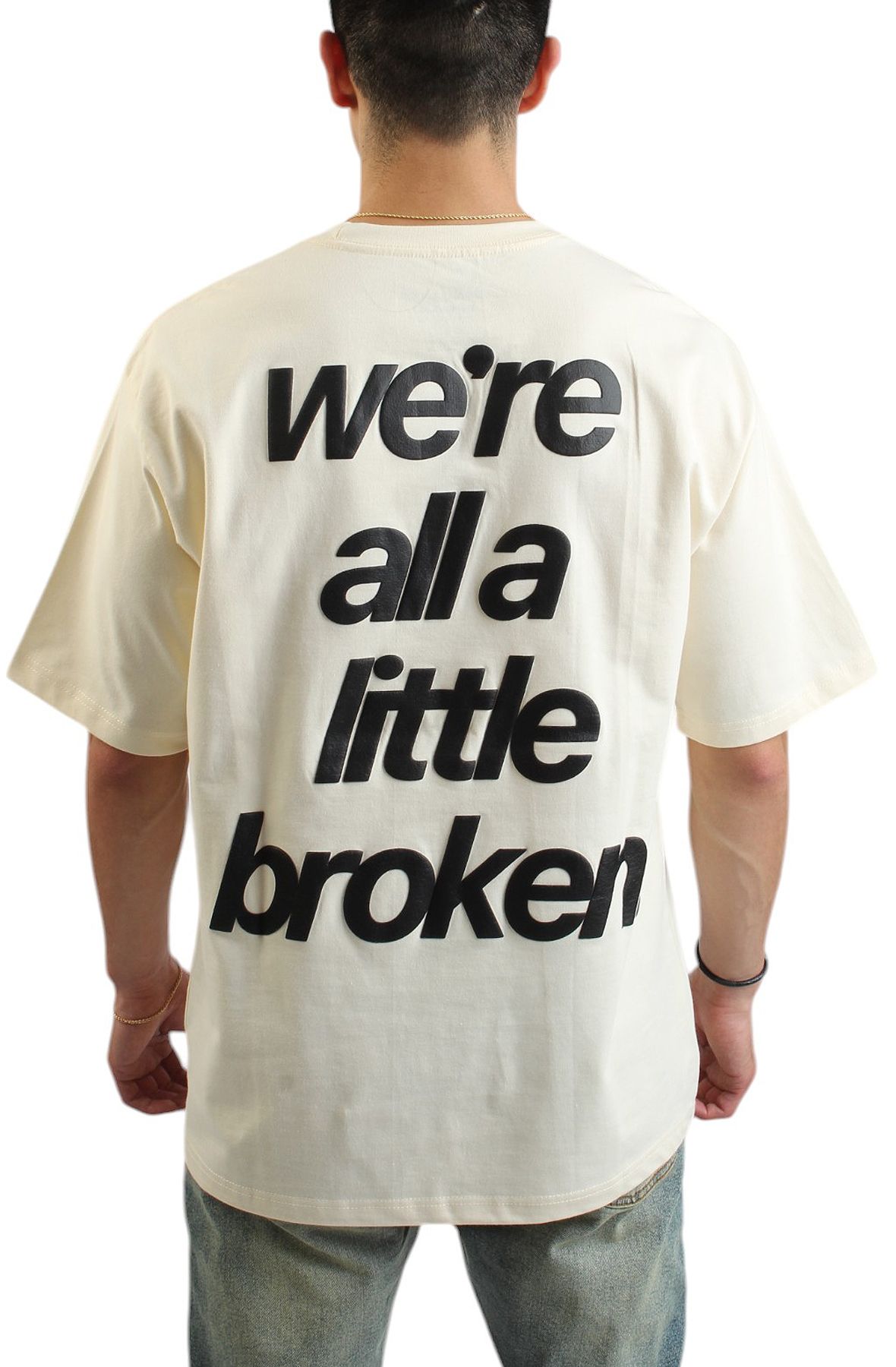 PAPER PLANES Little Broken Heavyweight Oversized T-Shirt 200479-EGG ...