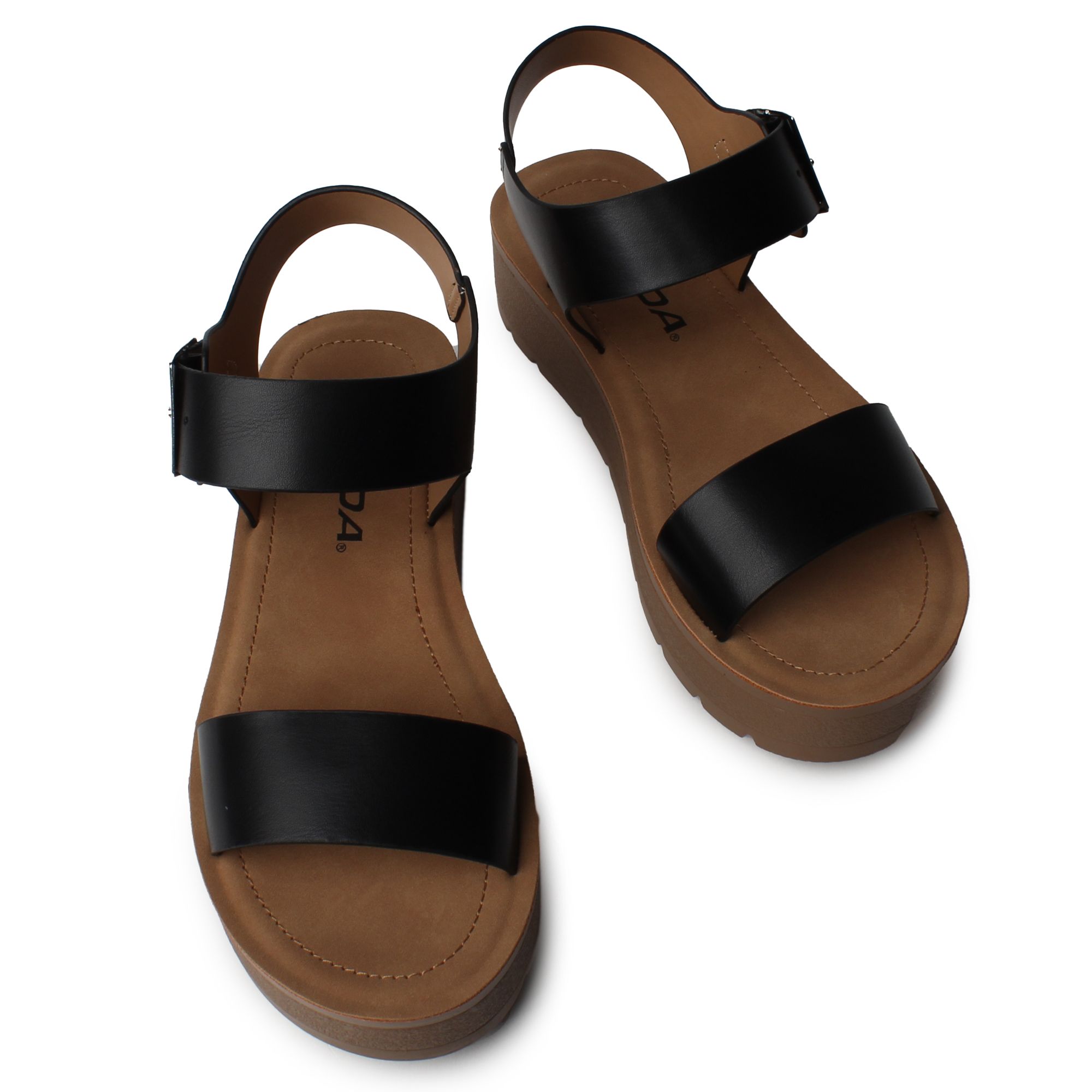 FORTUNE DYNAMICS Detect Ankle Strap Sandal FD DETECT-S-BLKPU - Shiekh