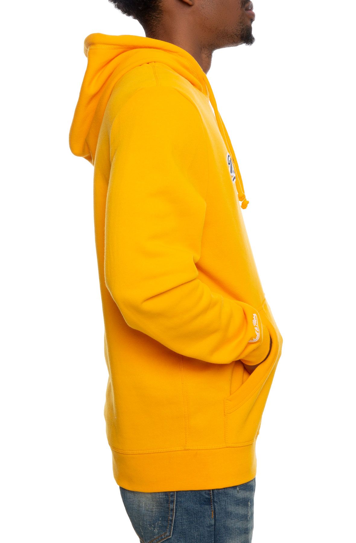 MITCHELL AND NESS Branded Script Hoodie BMPHBW19155-MNNGOLD - Shiekh
