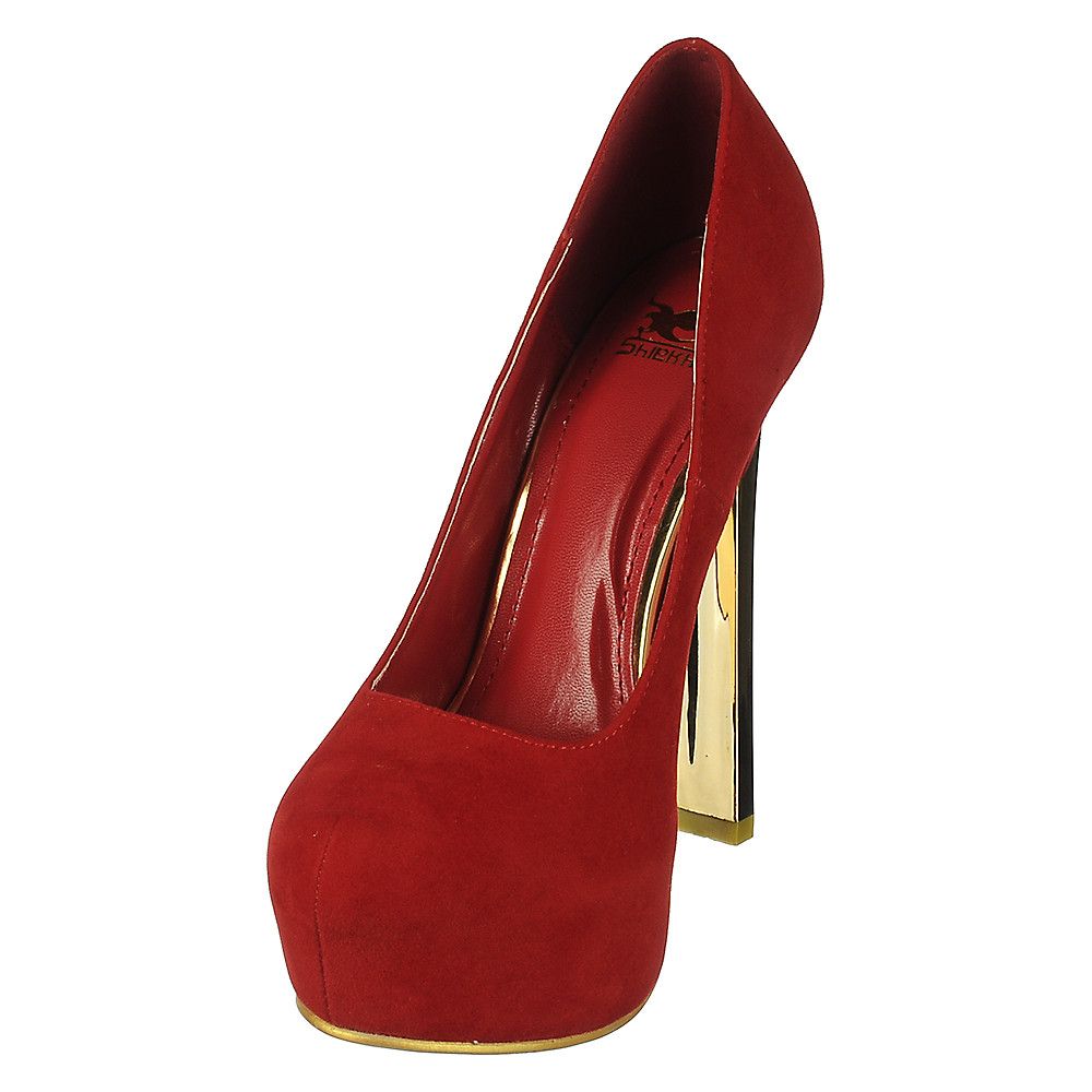 SHIEKH Women's 139 High Heel Pump 139/RED - Shiekh