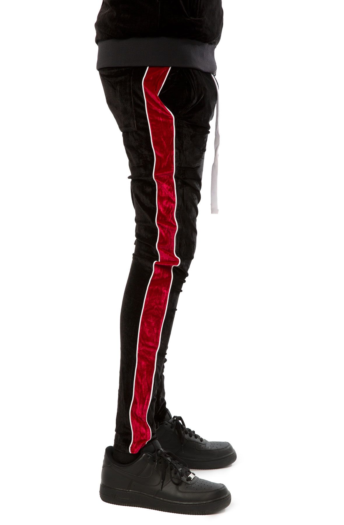 WEIV Plush Velour Track Pants TP0501-BKBR - Shiekh