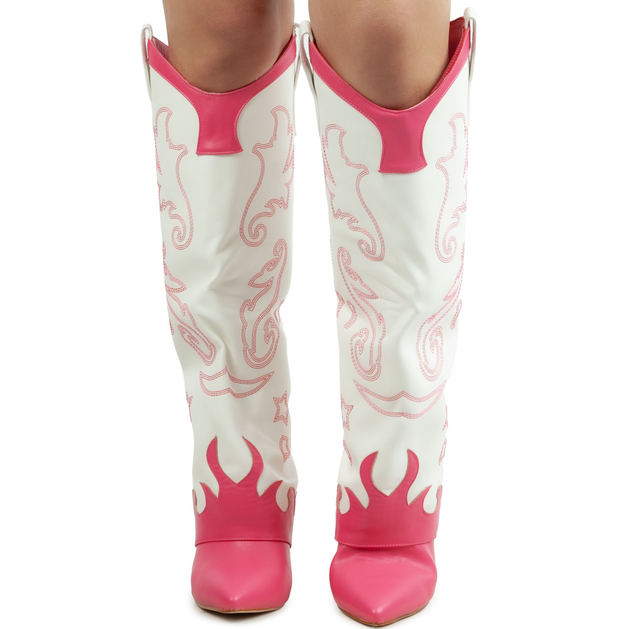 AZALEA WANG Wedge Western Boot OUTLAND-FUCH - Shiekh