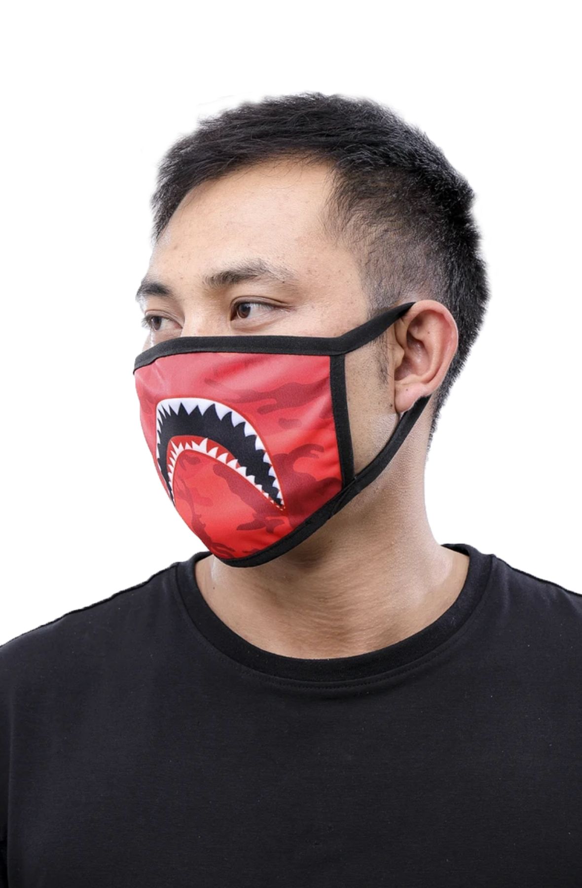 HUDSON Shark Mouth Face Mask E7133263RED - Shiekh