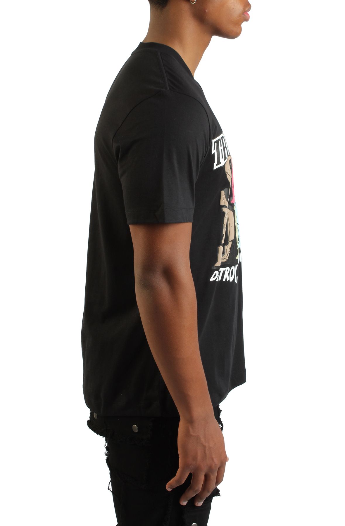 TRUE RELIGION Destroy and Rebuild Puff Print T-Shirt 109815-1001 - Shiekh