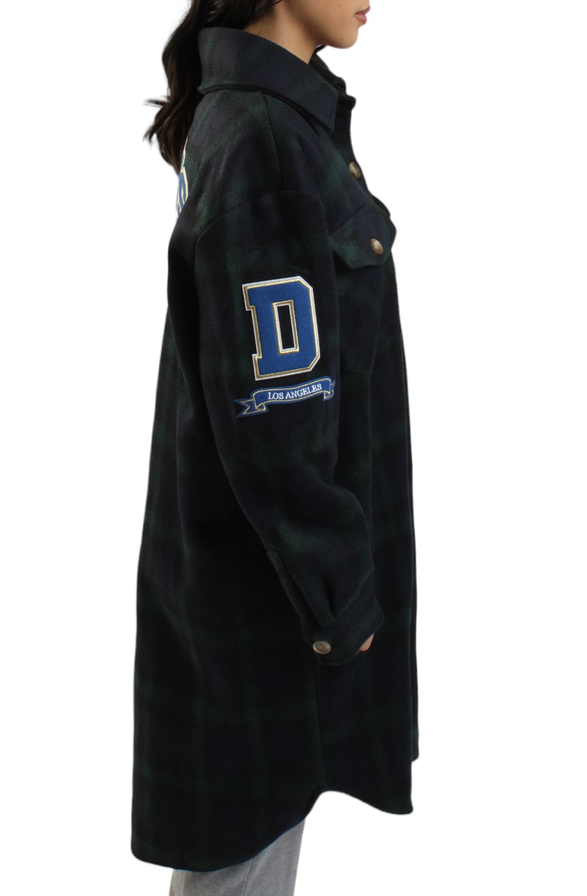 PRO STANDARD Dodgers Plaid Shacket LLDU312654-FGM - Shiekh