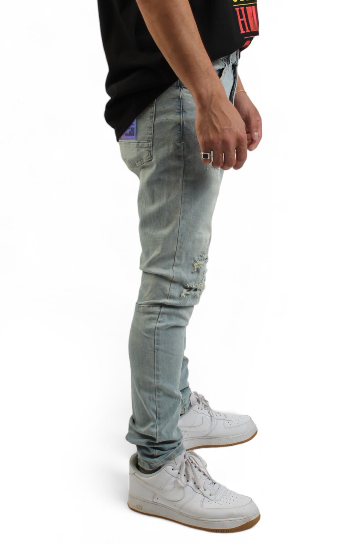 SMOKE RISE Lock Off Jeans JP24101SK-ELM - Shiekh
