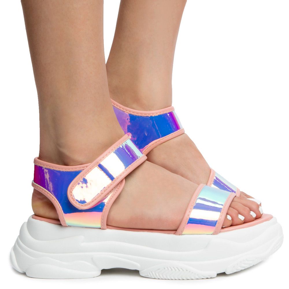 YOKI STAR-12 PLATFORM SANDALS STAR-12-BLUSH - Shiekh