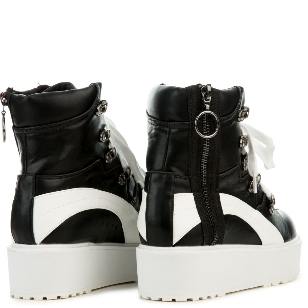 CAPE ROBBIN Trixi-1 Black Platform Sneaker TRIXI-1/BLACK - Shiekh