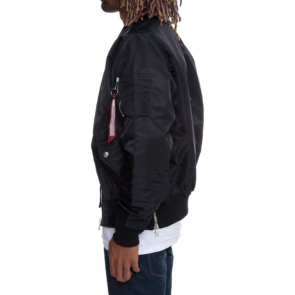 SMOKE RISE Men's Air Force Bomber Jacket JJ6790 BLK - Shiekh