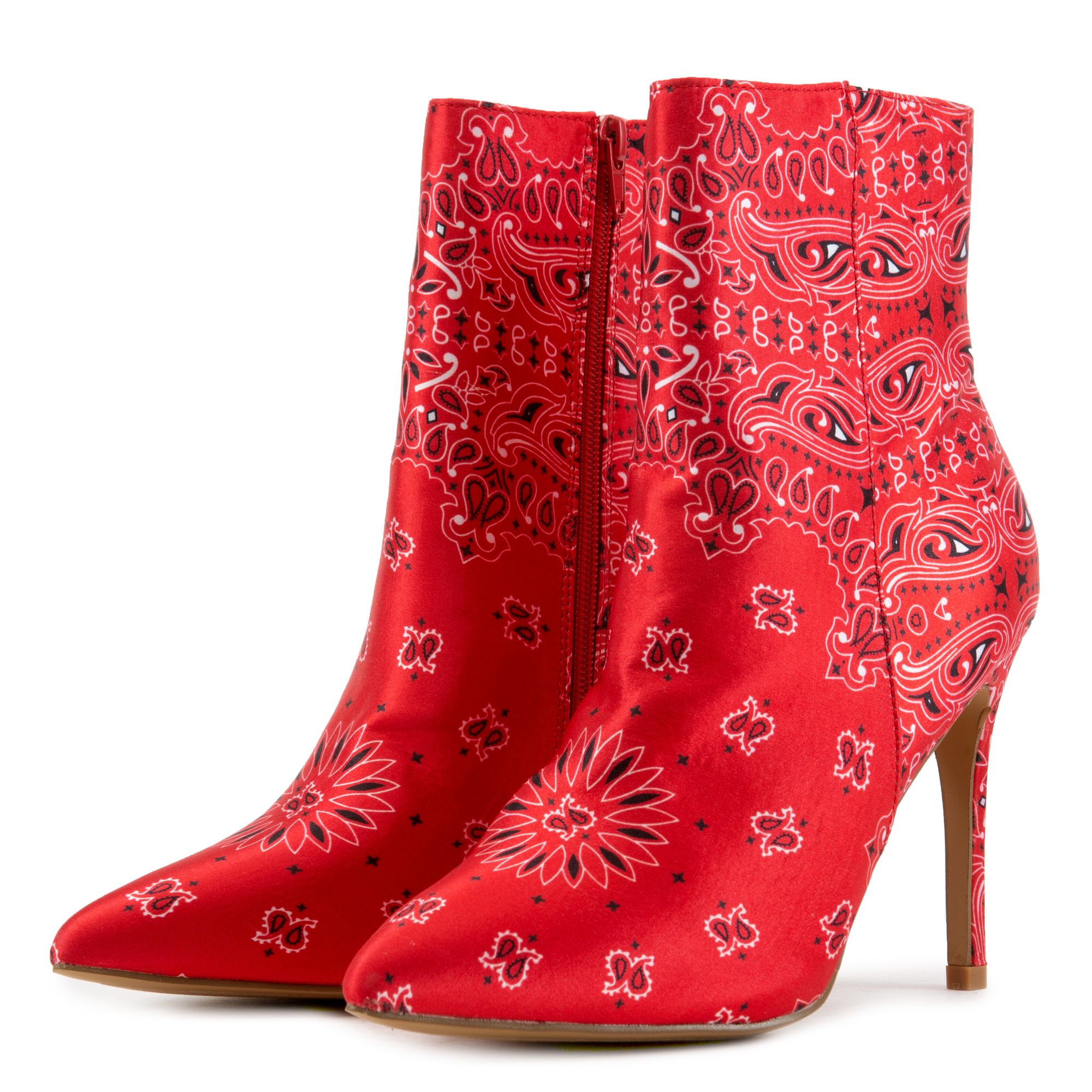 MATA GROUPS USA Madness-1 High Heel Booties MADNESS-1-REDBAN - Shiekh