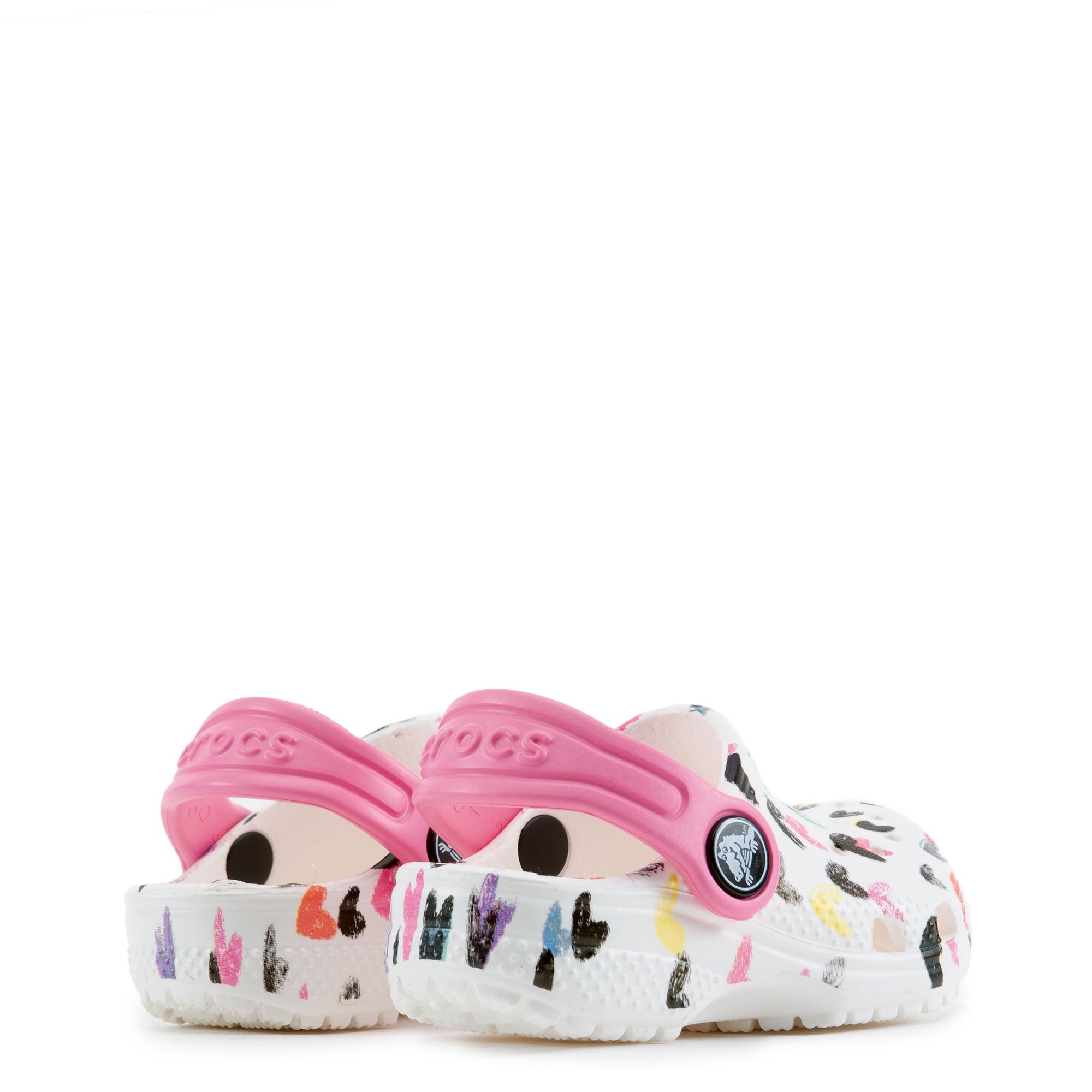 CROCS Kids Classic Heart Print Clog 207000-100 - Shiekh