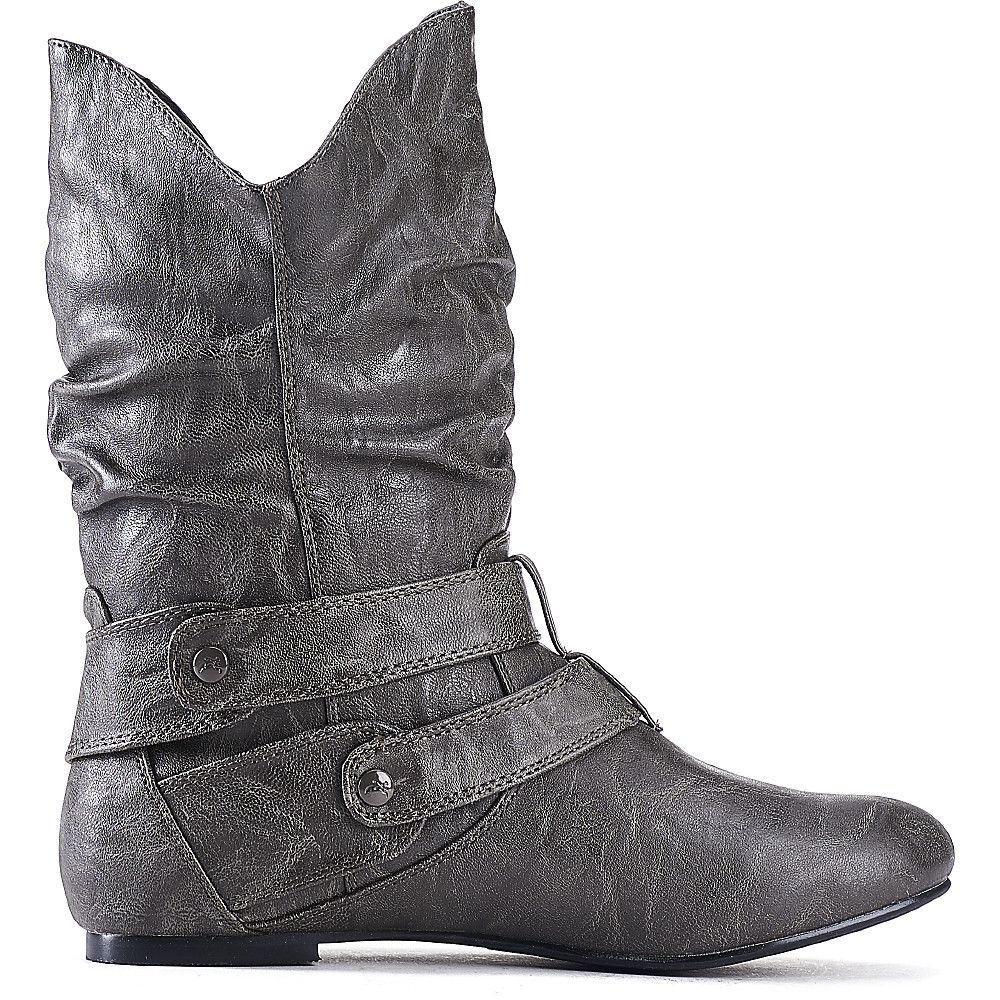 SHIEKH Women's Pocket Boot Vickie-16 VICKIE-16/GRAY POCKET - Shiekh