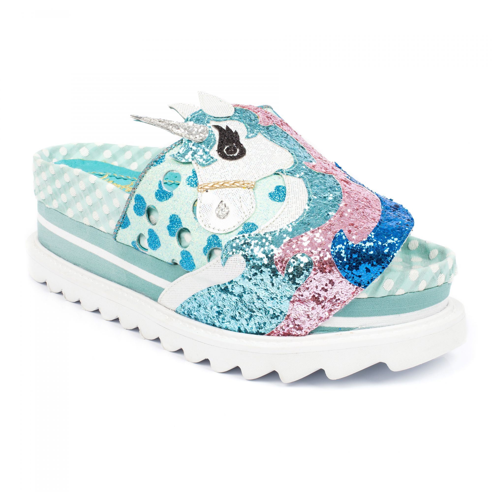 IRREGULAR CHOICE Irregular Choice for Women: Silver Sands Mint Platform ...