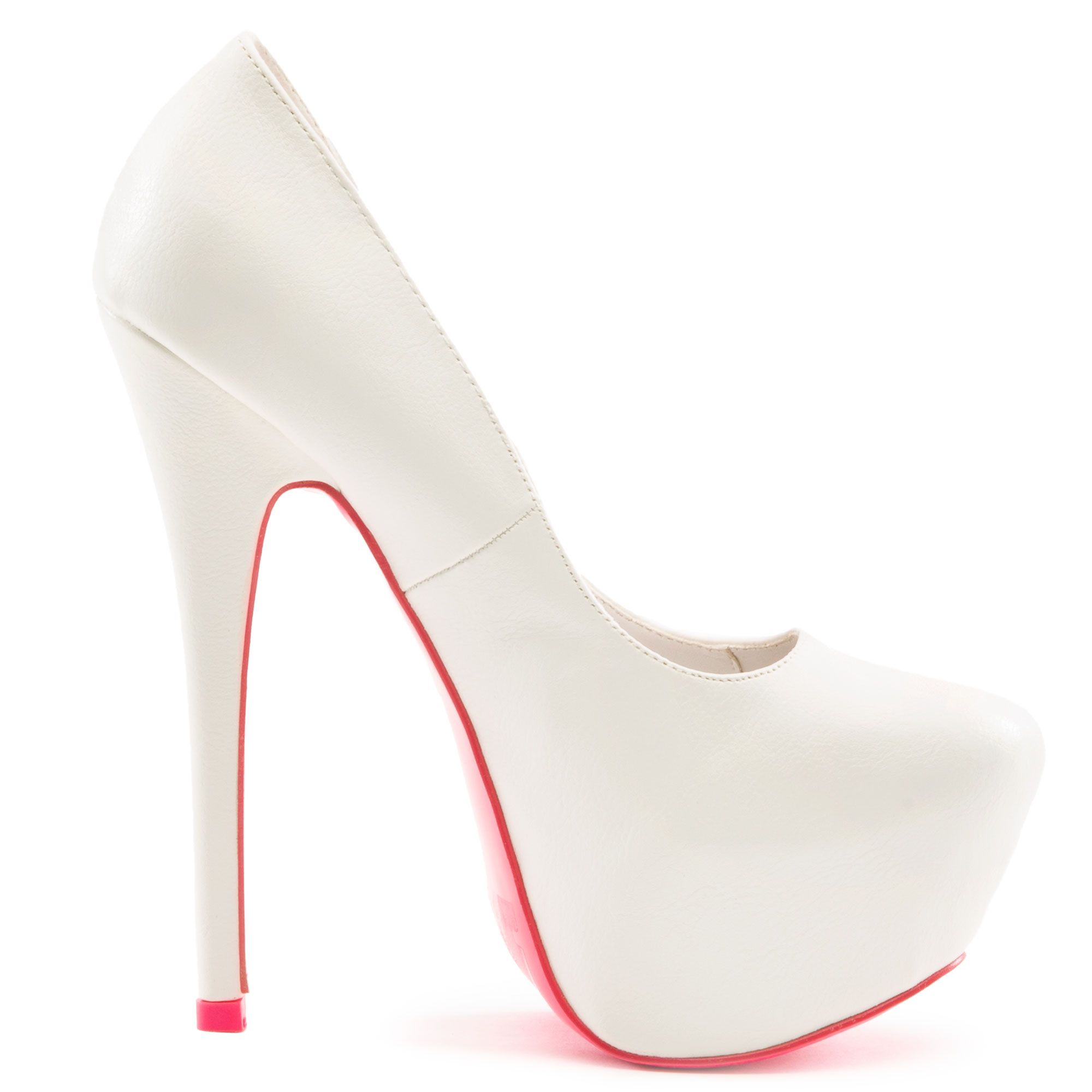 POSH 018 High Heel Platforms 018/WHT/NEON - Shiekh
