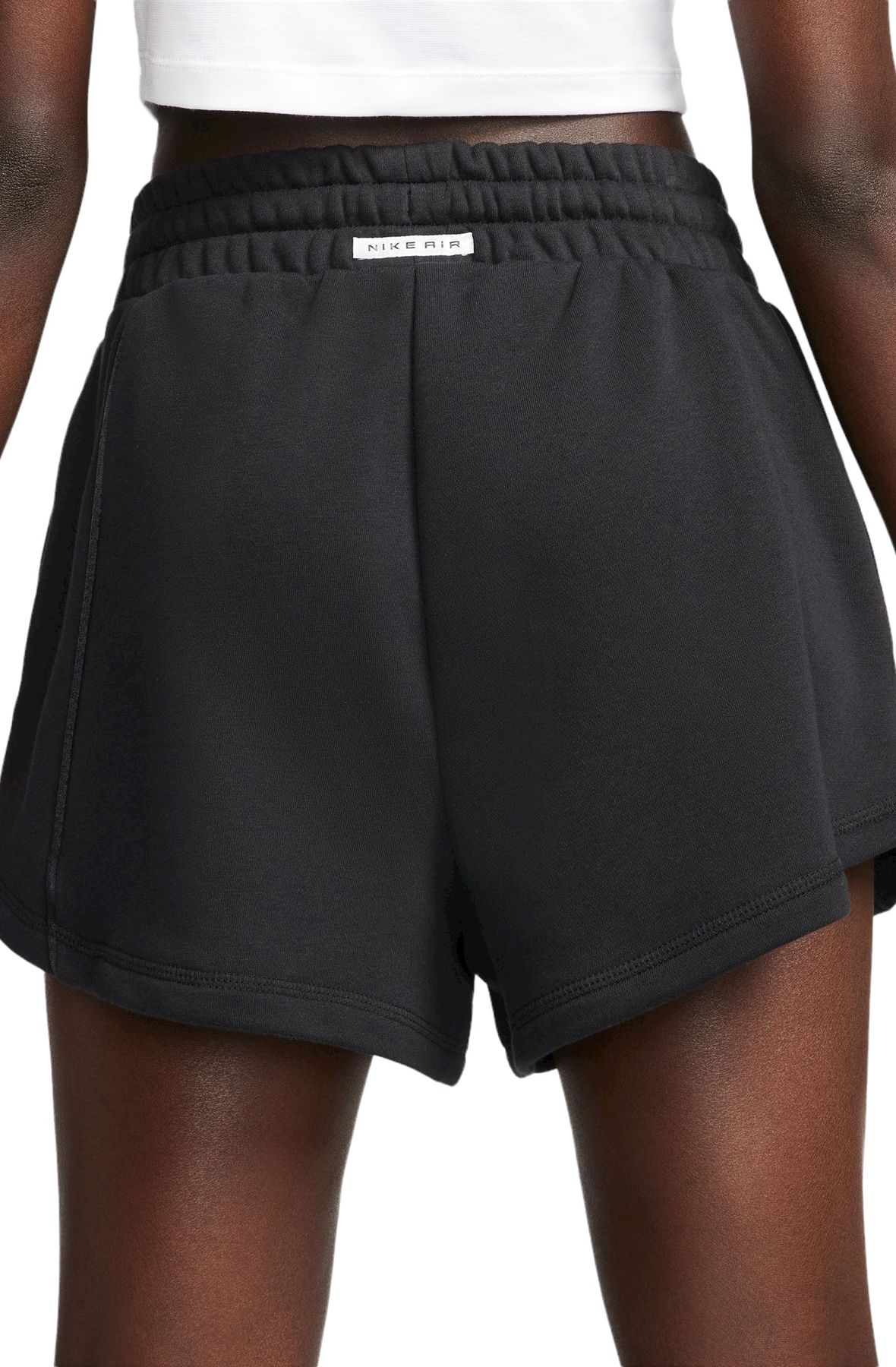 NIKE Air High-Rise Fleece Shorts DQ6565 010 - Shiekh