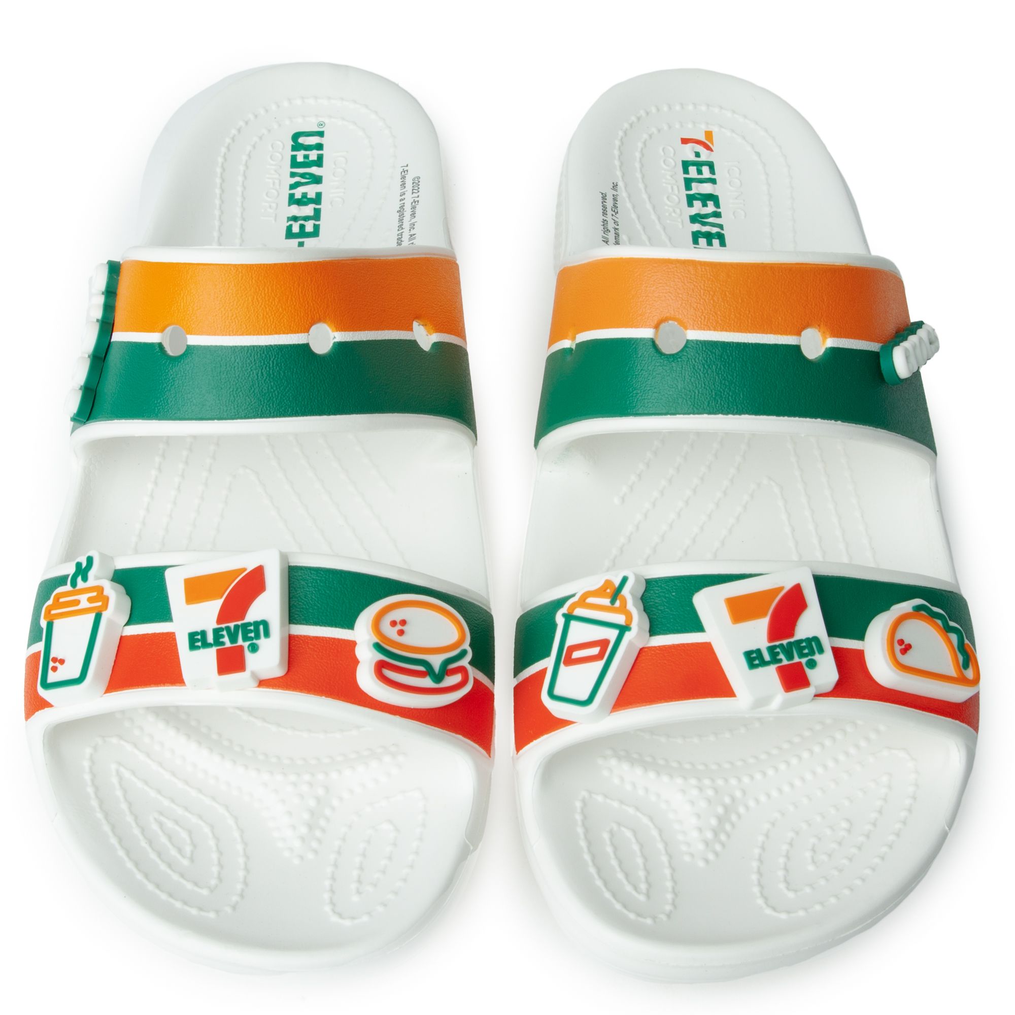 CROCS 7-Eleven X Classic 2 Strap Sandal 208271-100 - Shiekh
