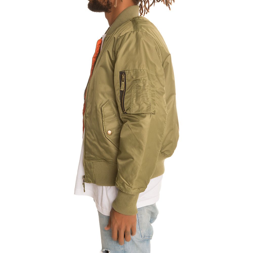 GENUINE Men's M1 Bomber Jacket HS-601 OLV - Shiekh