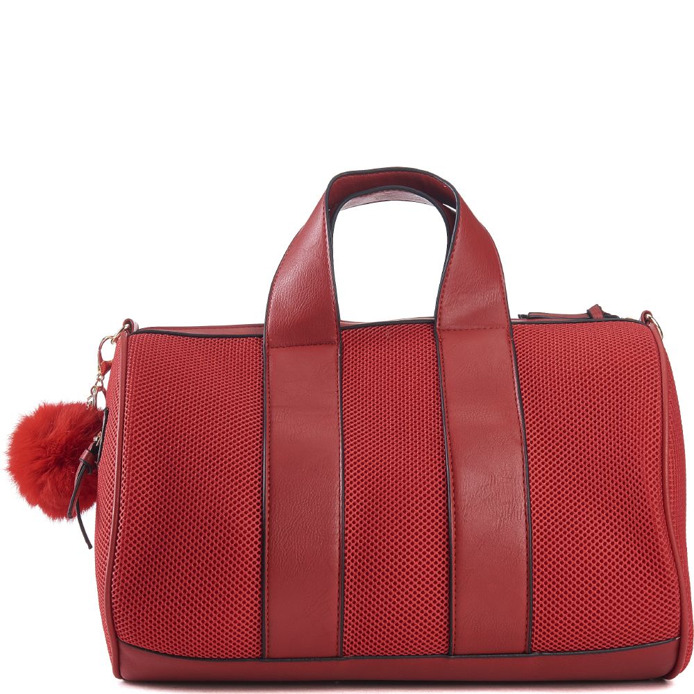 YOKI Women's Trim Mesh Duffle Bag KMC529B-S/RED - Shiekh