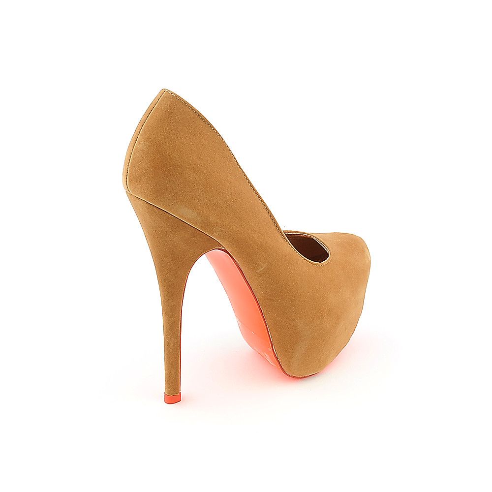 POSH Womens 018 Stiletto Heel 018/TAN/NEON - Shiekh