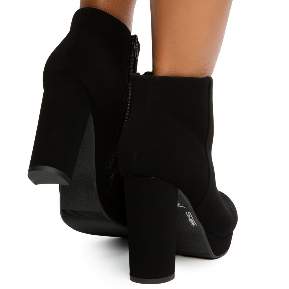 FORTUNE DYNAMICS During-S High Heel Bootie FD DURING-S-BLK - Shiekh