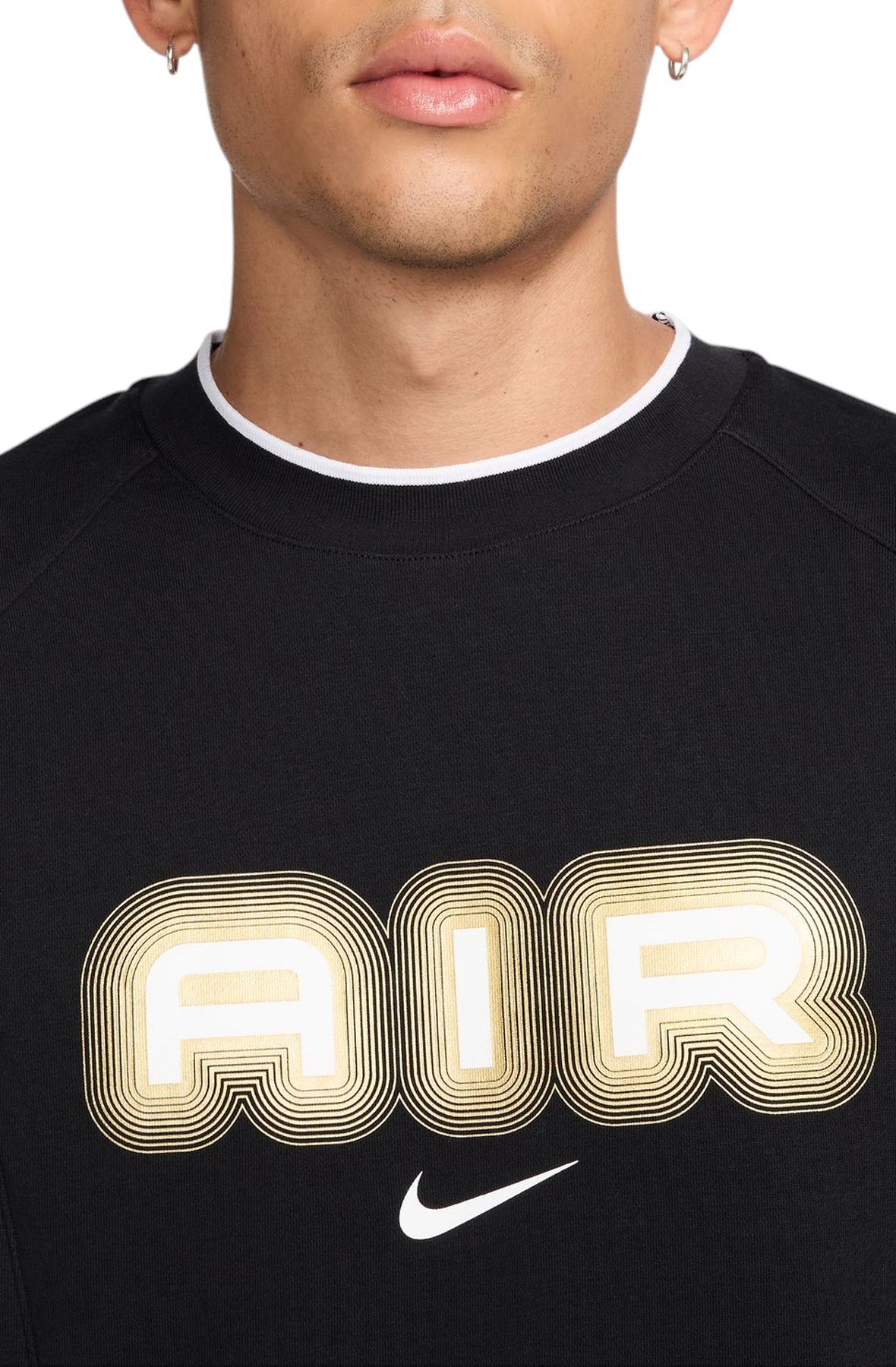 NIKE Fleece Crew-Neck Sweatshirt HM0177 010 - Shiekh
