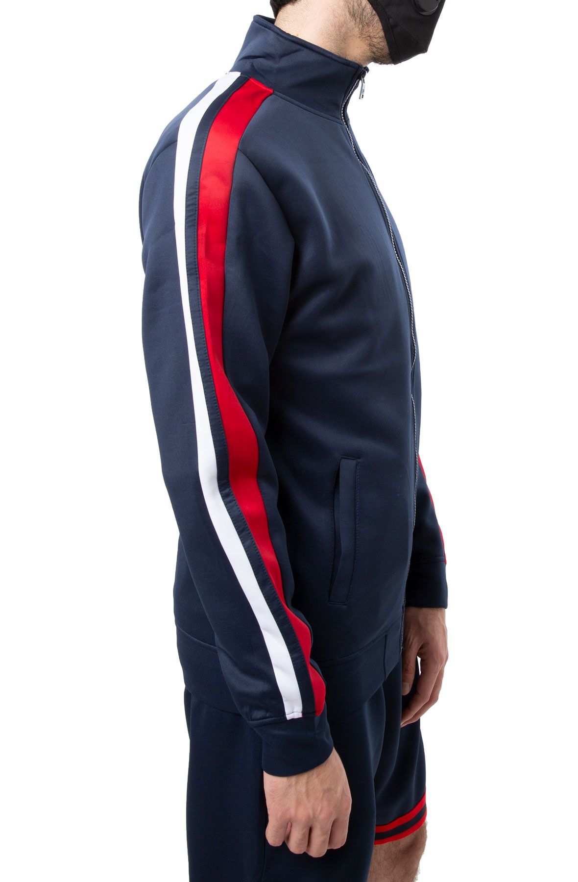 FBRK Double Stripe Jacket 9A1-500NAVY - Shiekh