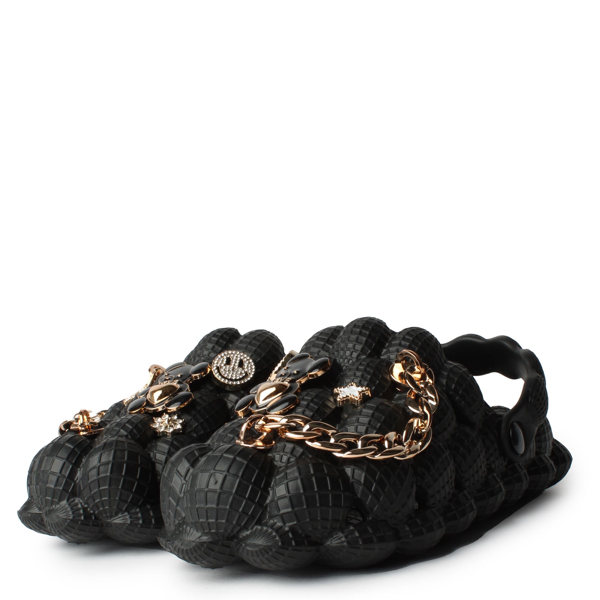 YOKI SHOES Bubble Charm Sandal JORDYN-300YBLK - Shiekh