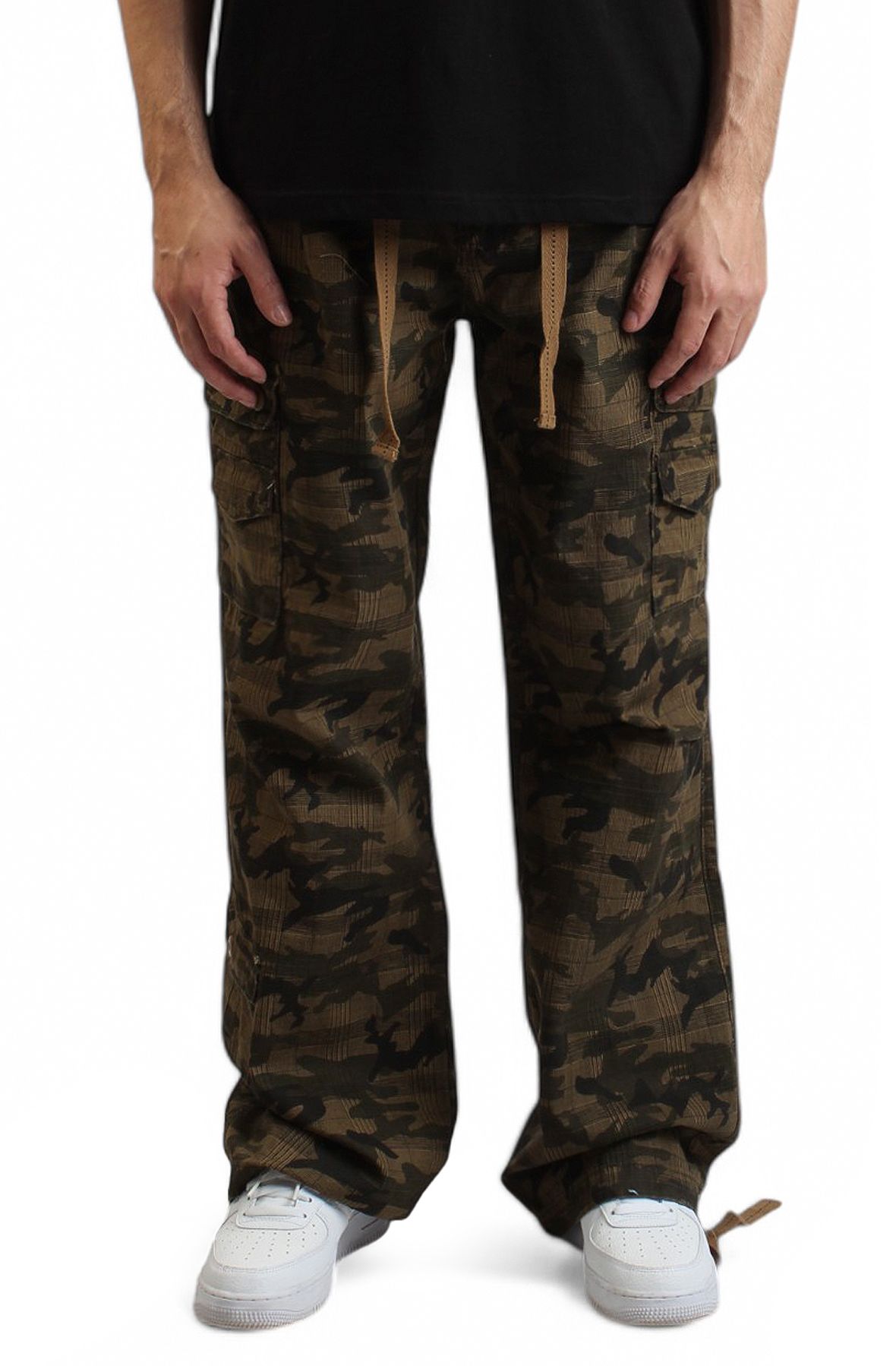 HIGH CALIBER Camberton Baggy Cargo Pants C14054-PCAMO - Shiekh