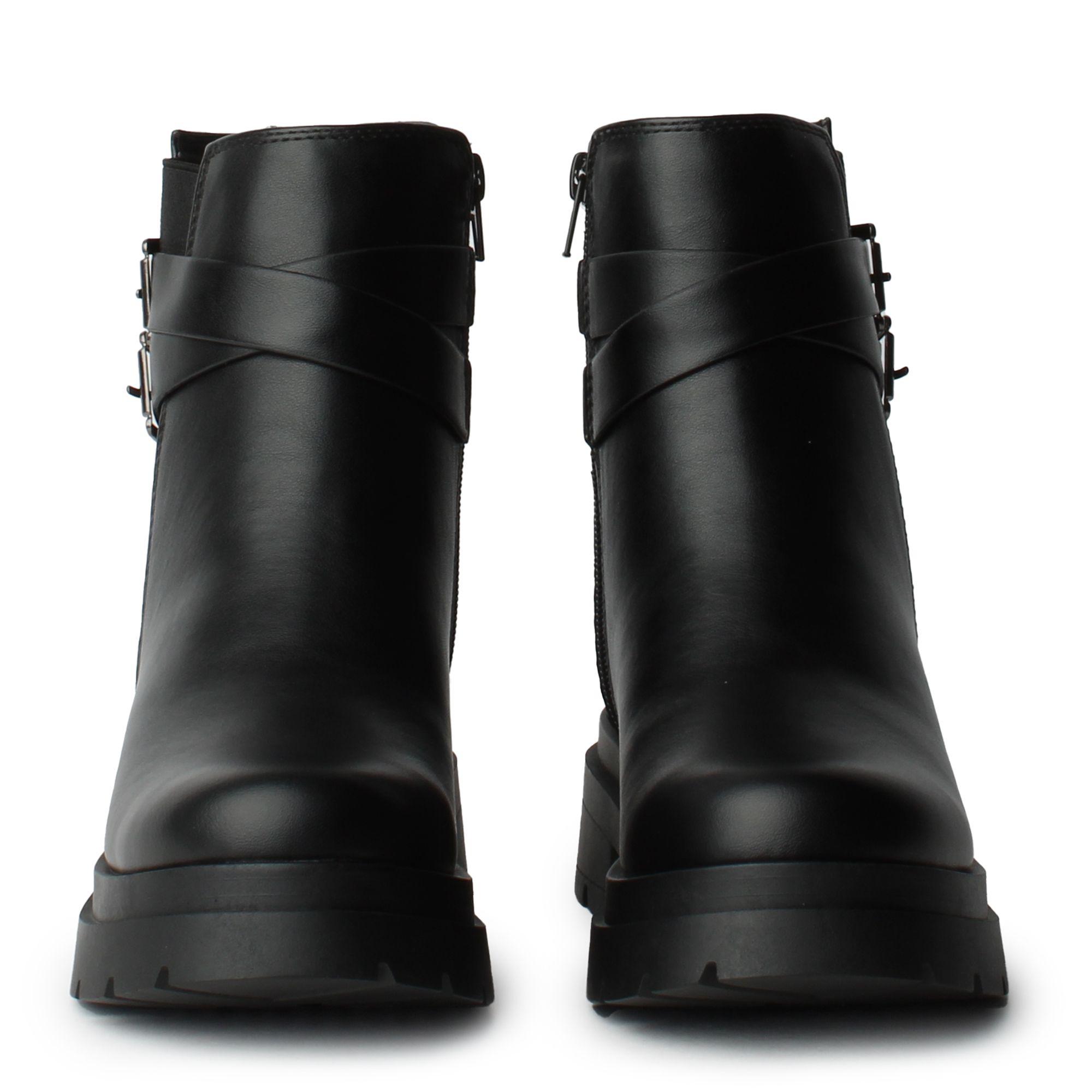 FORTUNE DYNAMICS Yumin- Buckle Bootie FD YUMIN-S-BLK - Shiekh