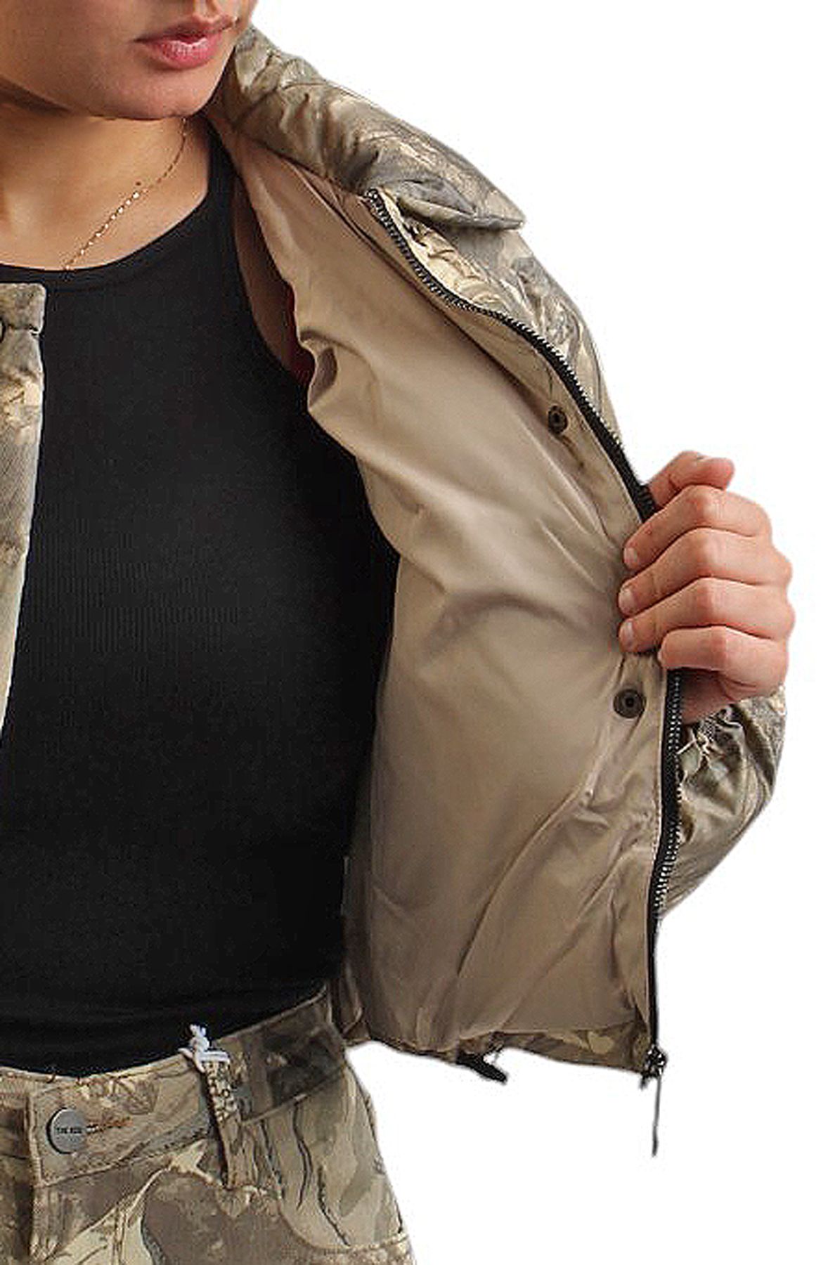 SMOKE RISE Patched Puffer Jacket AJ24981-CAMO - Shiekh