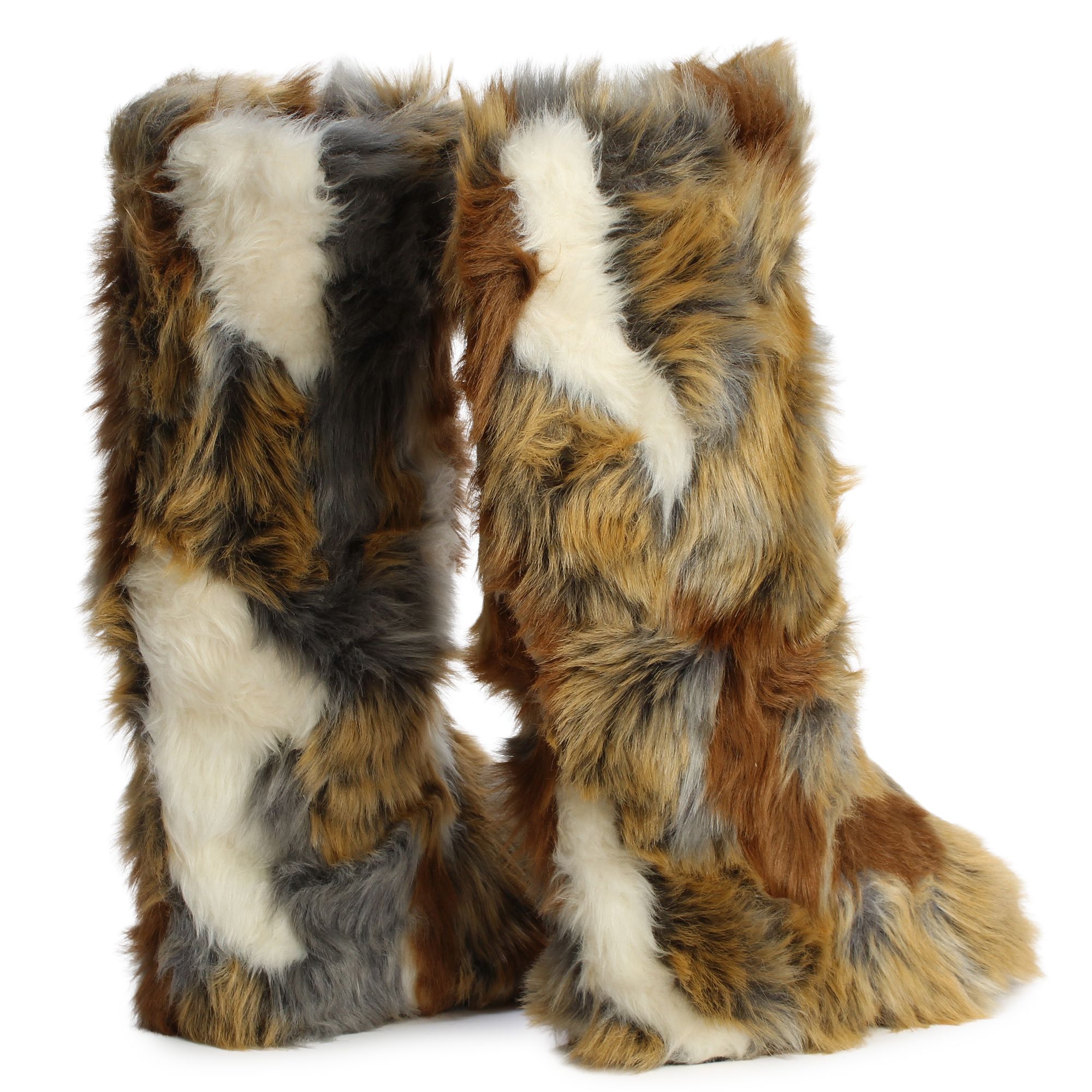 LEGEND FOOTWEAR INC Melanie-39 Faux Fur Bootie MELANIE-39-TNML - Shiekh
