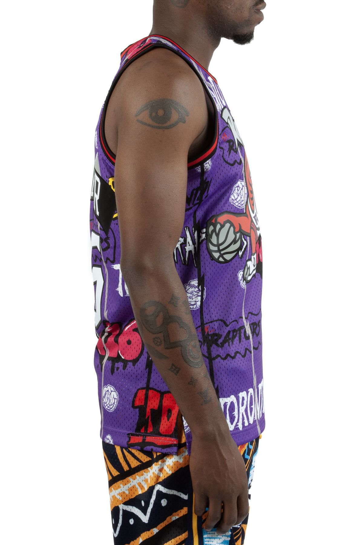 MITCHELL AND NESS NBA Slap Sticker Raptors Swingman Jersey TFSM4768 ...