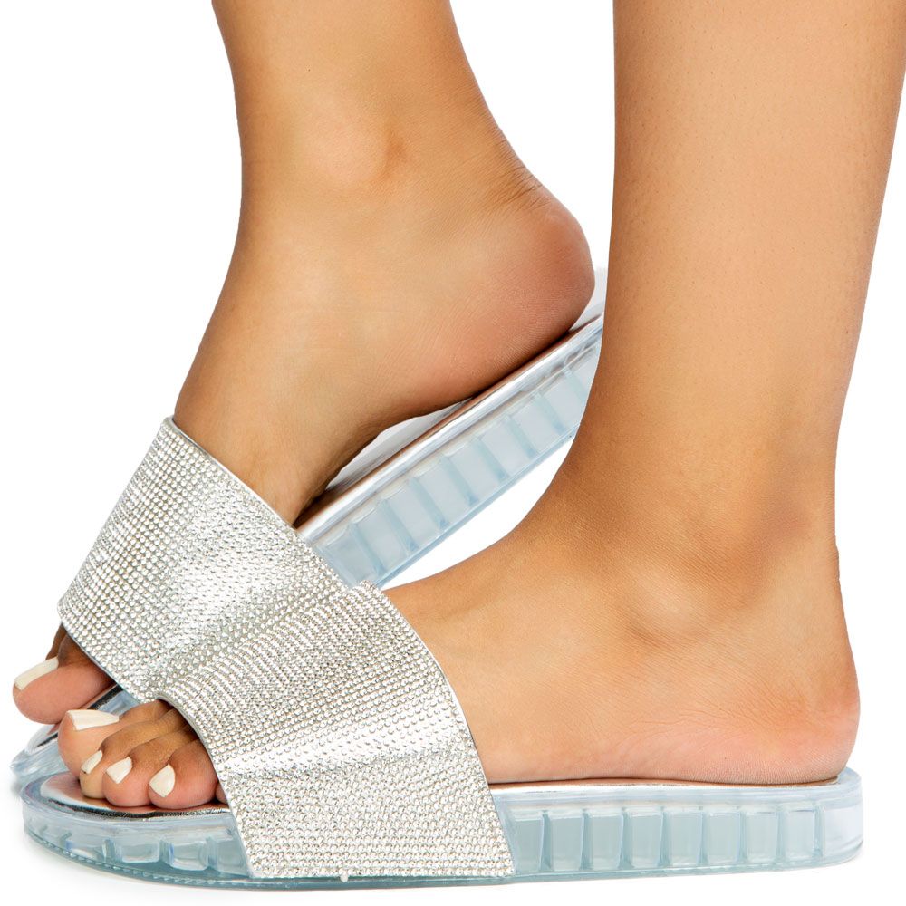 J P ORIGINAL Riley-02 One Band Slides JPM RILEY-02-SLVMWP - Shiekh