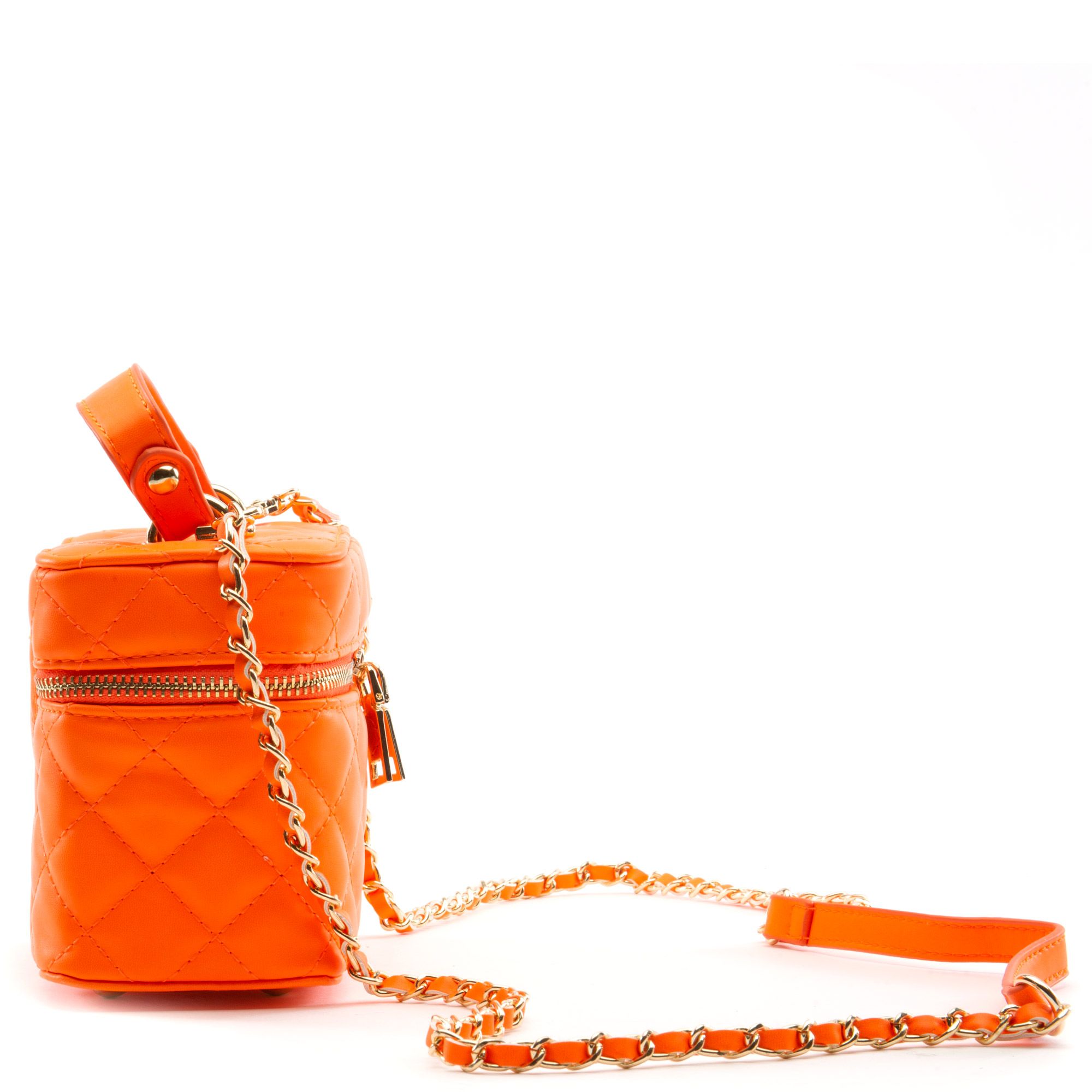 H&D ACCESSORIES, INC Neon Orange Quilted Handbag PPC6713NOR - Shiekh