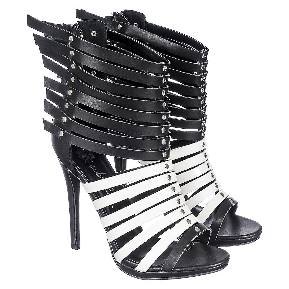 BESTFIT Isabella-04 High Heel ISABELLA04/BLK/WHT - Shiekh
