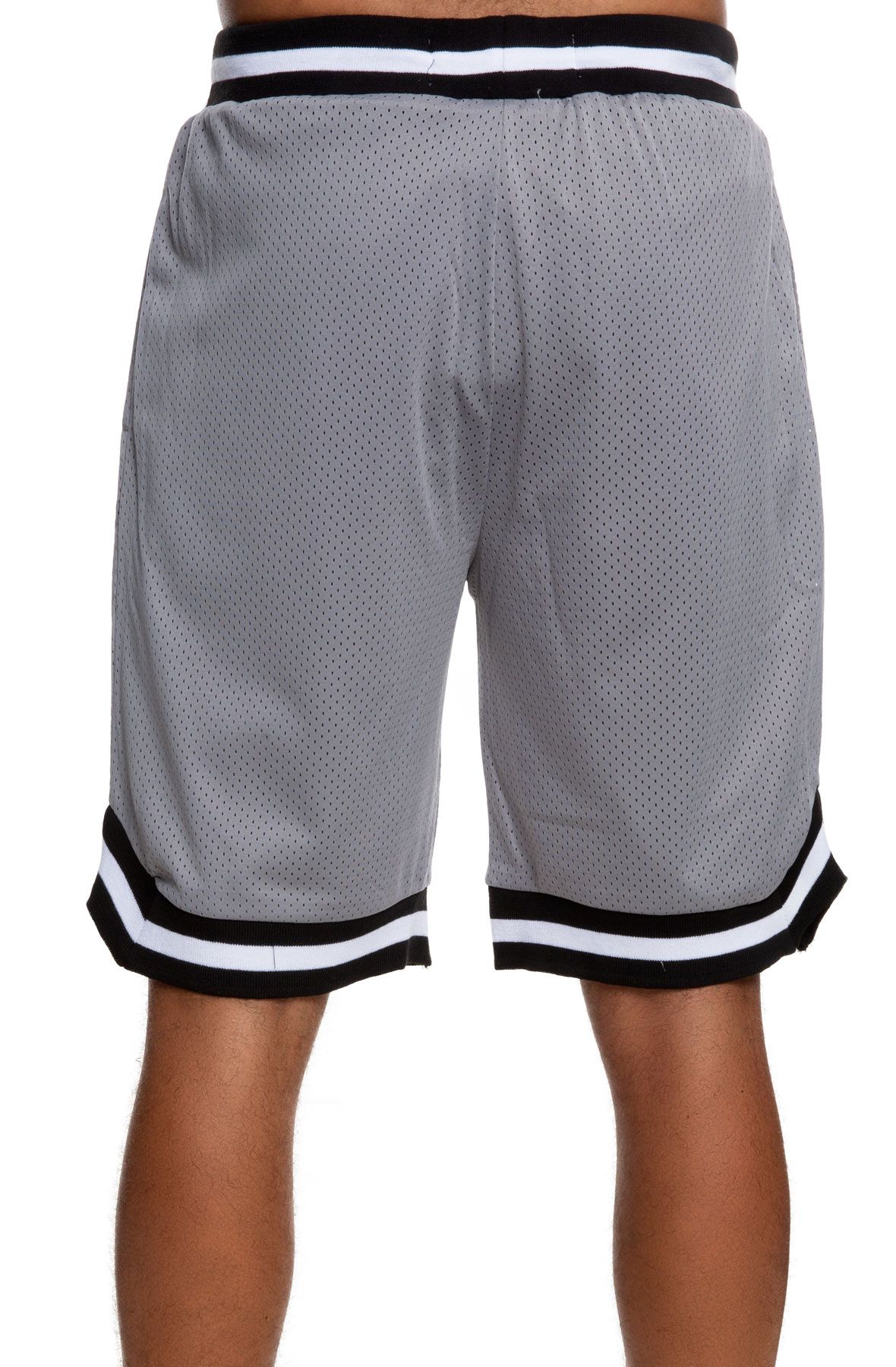 REBEL MINDS Gully Mesh Trim Shorts 191-920 GREY - Shiekh