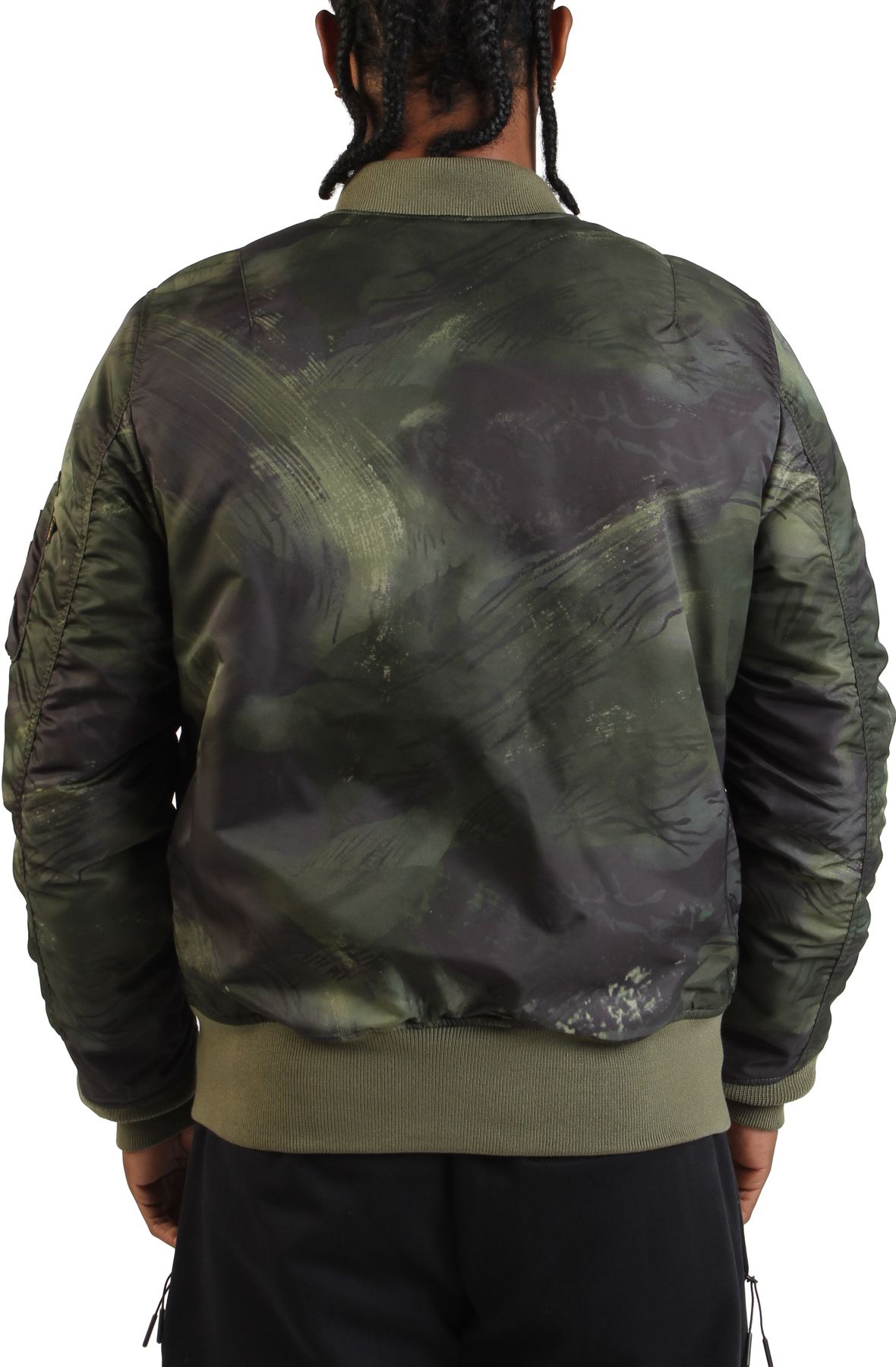ALPHA MA-1 Mod Bomber Jacket MJM53504C1-OLV - Shiekh