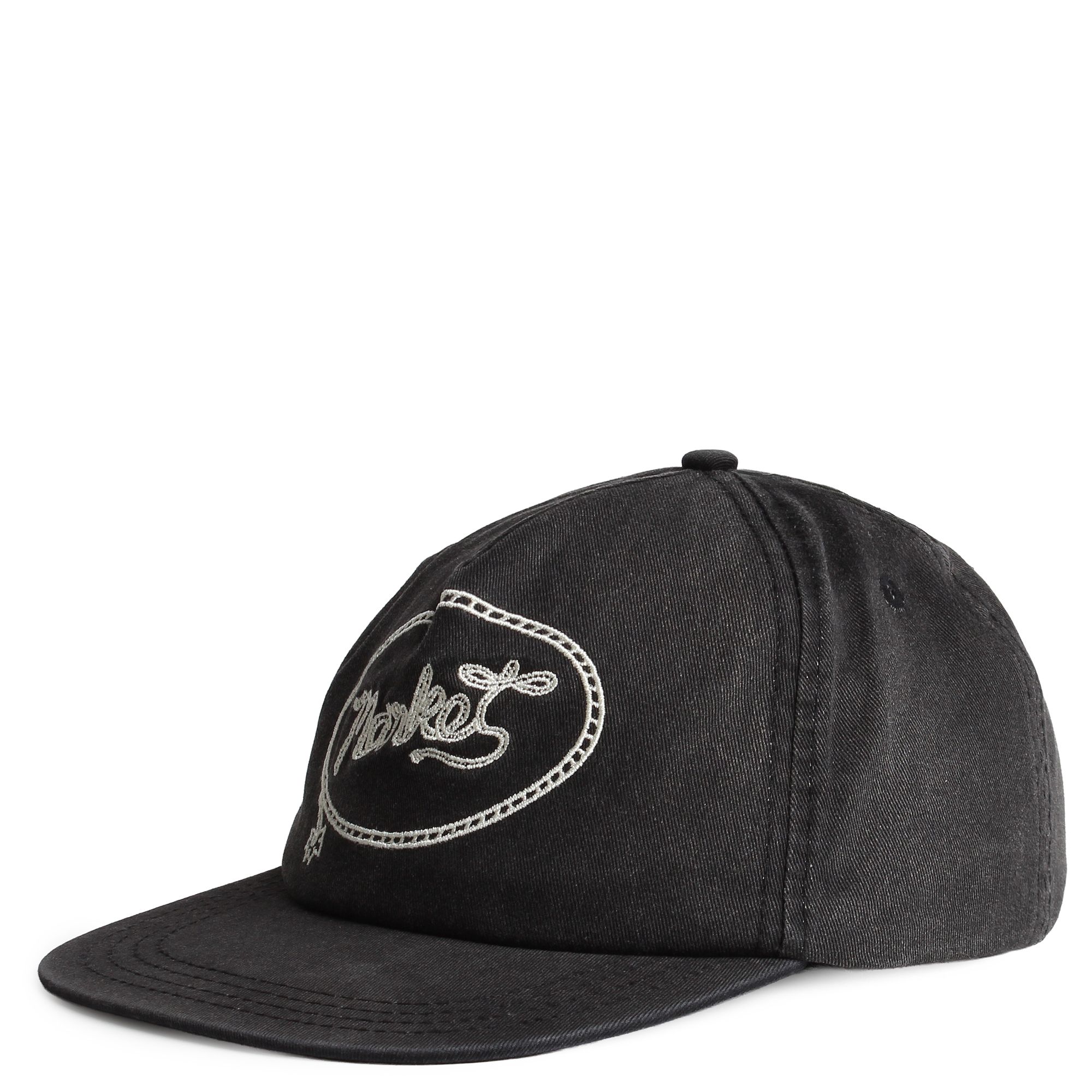 MARKET MARKET LASSO LOCKUP 5-PANEL HAT MKT25FW-HT0060BLK - Shiekh